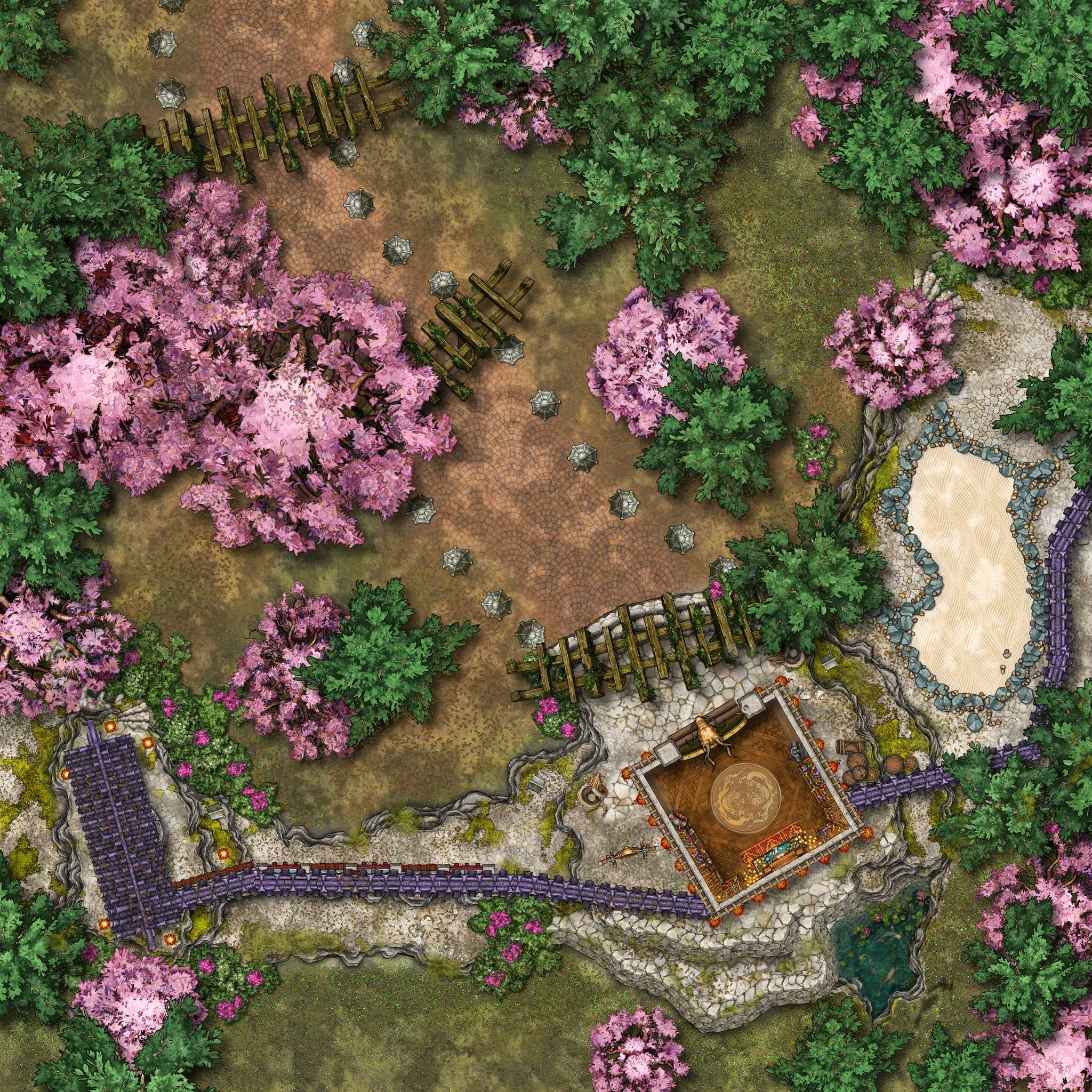 Overgrown Temple | Inkarnate - Create Fantasy Maps Online