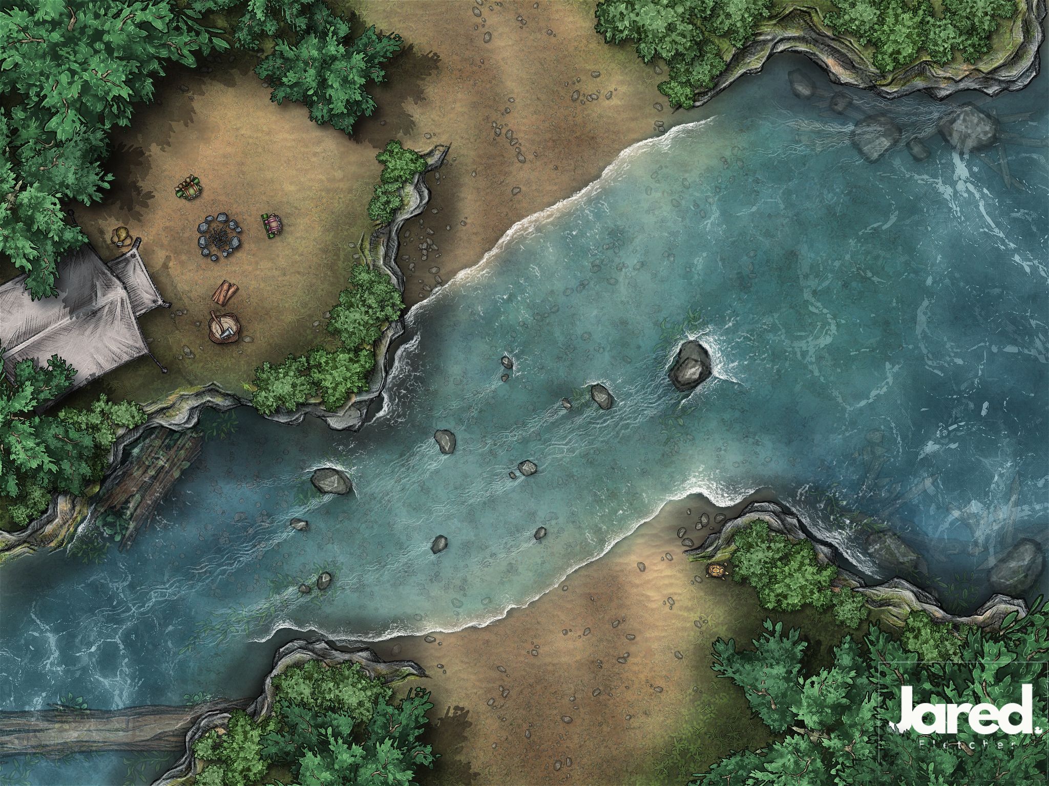 River Crossing Site | Inkarnate - Create Fantasy Maps Online