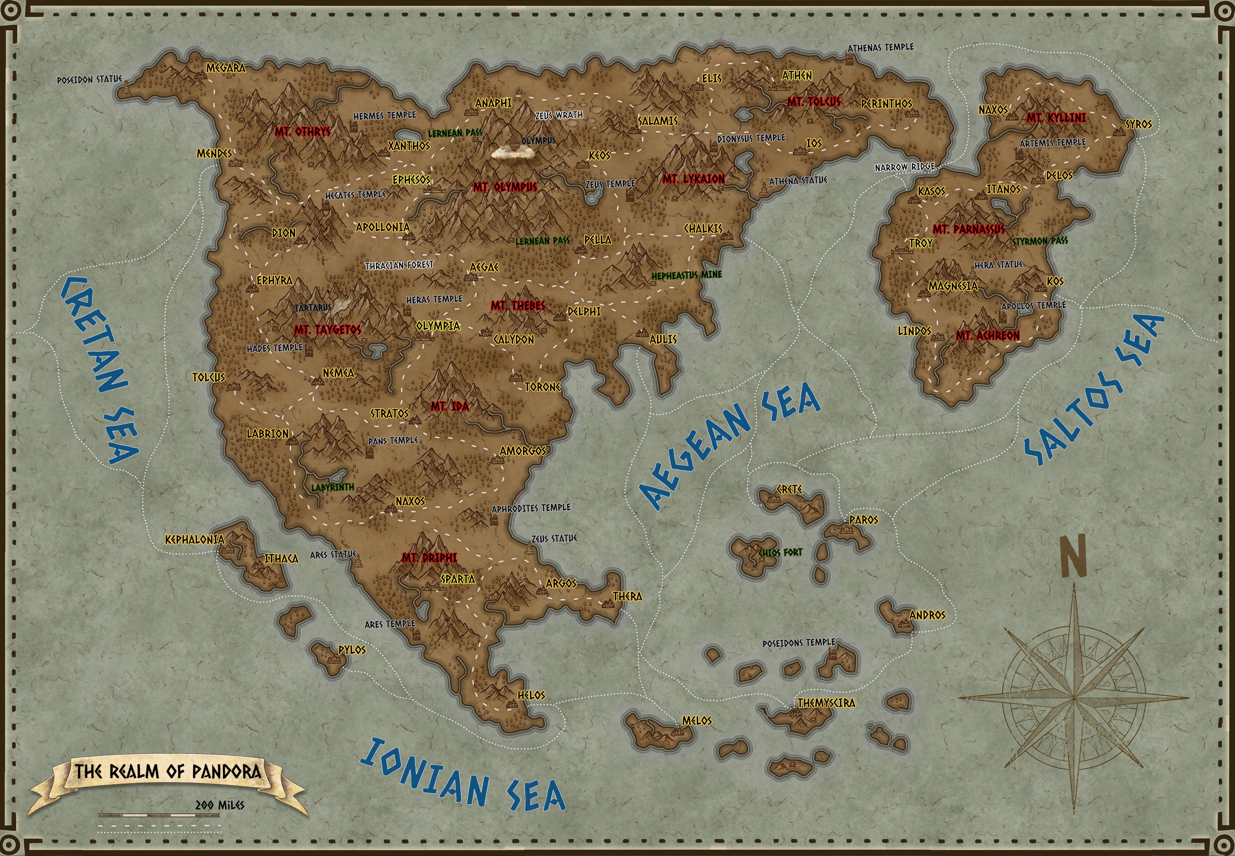Pandora | Ancient Greece Inspired | Inkarnate - Create Fantasy Maps Online