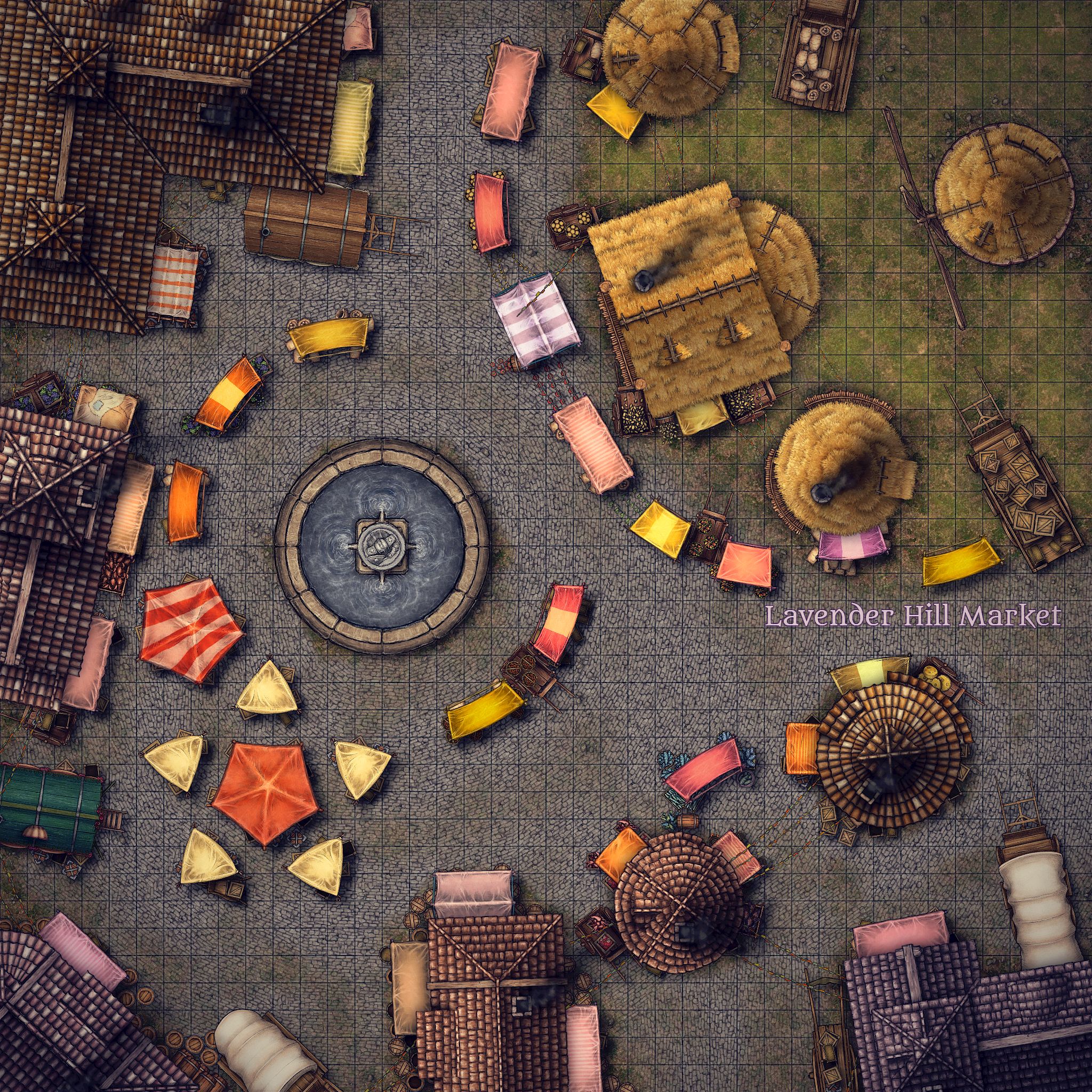 Lavender Hill Market | Inkarnate - Create Fantasy Maps Online