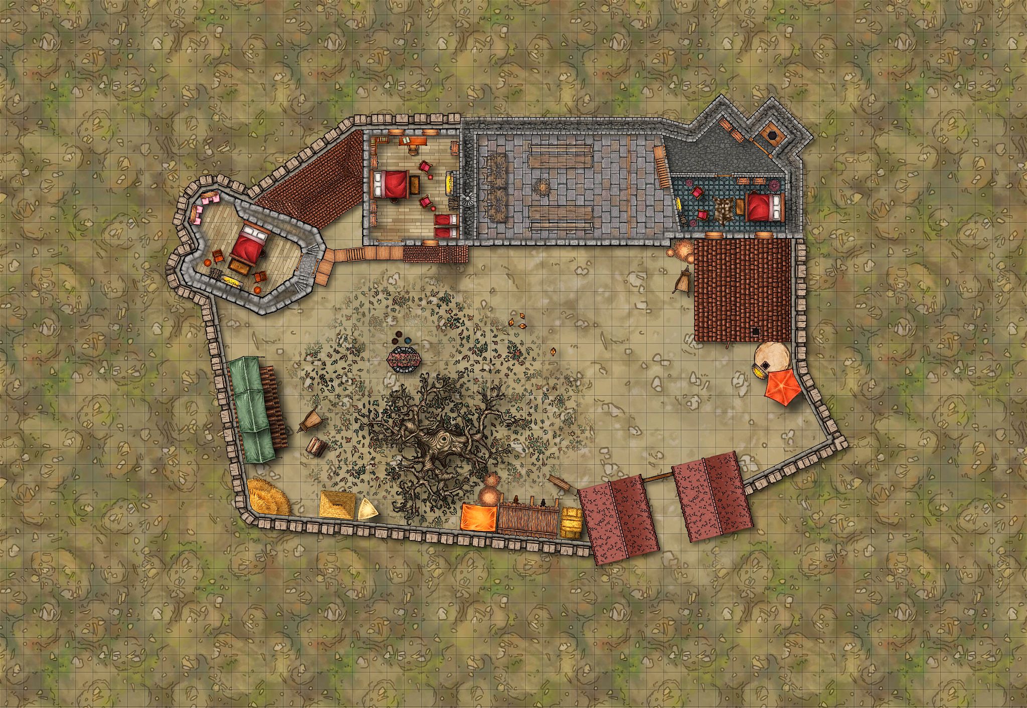 Castle 1st floor v2 | Inkarnate - Create Fantasy Maps Online