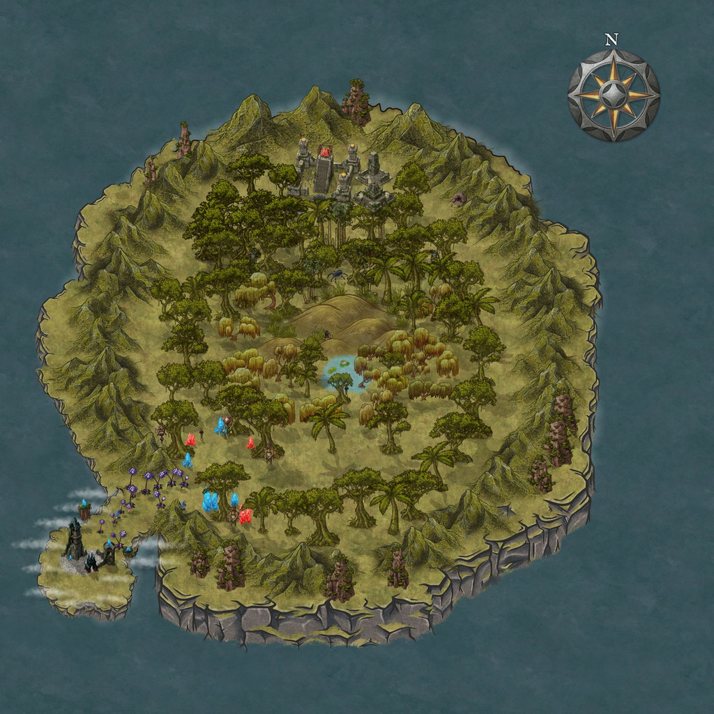 The Raised Isle | Inkarnate - Create Fantasy Maps Online