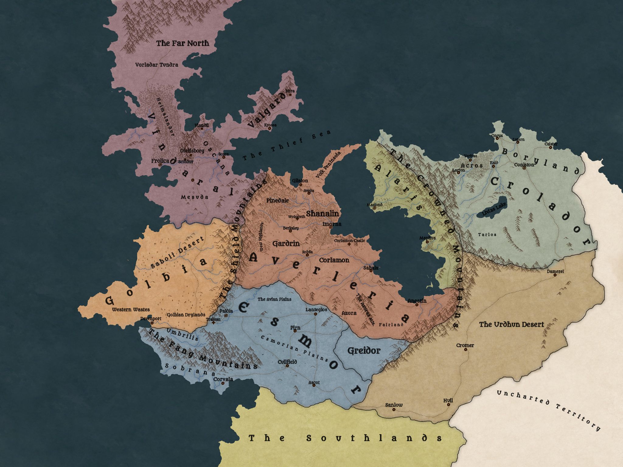 Averdia (political) | Inkarnate - Create Fantasy Maps Online