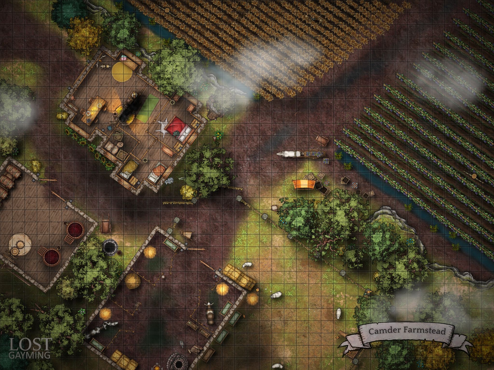 The Camder Farmstead | Inkarnate - Create Fantasy Maps Online