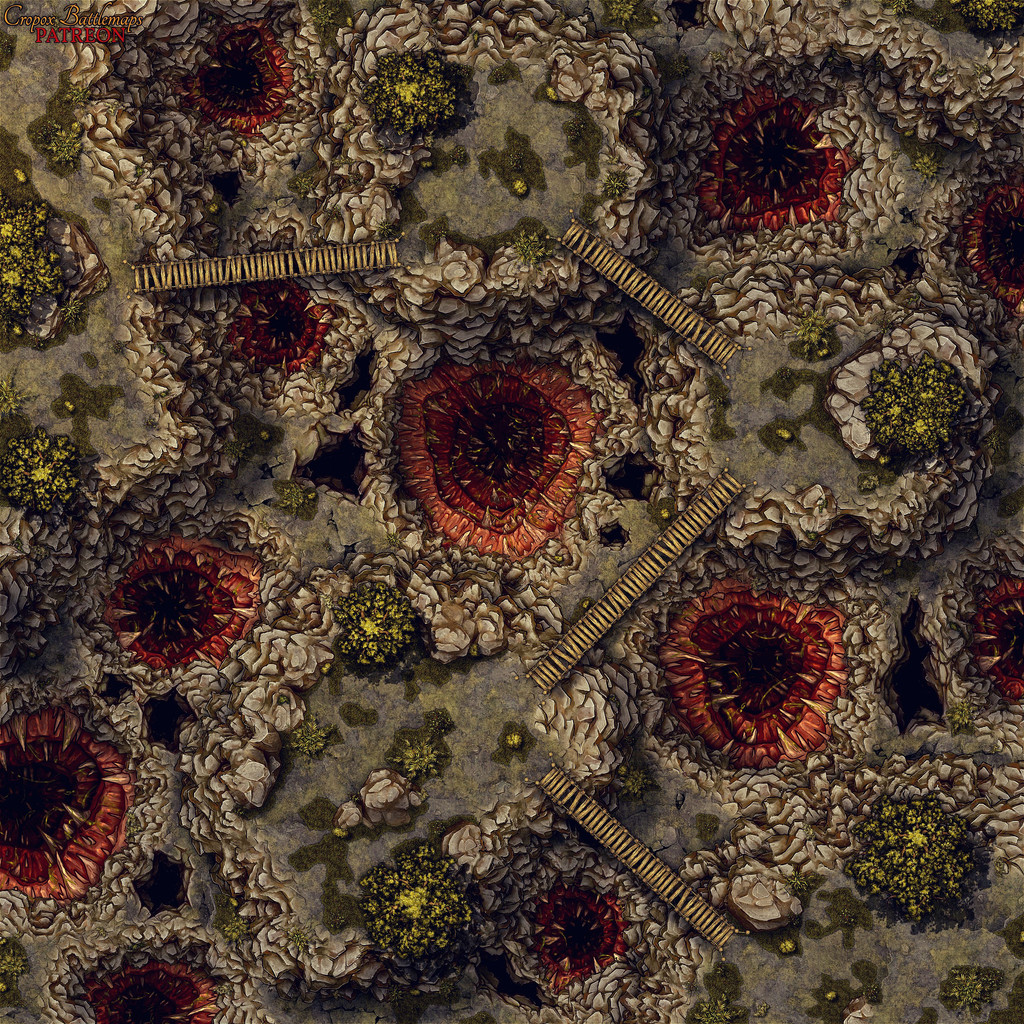 Maws 40x40 - version with bridges | Inkarnate - Create Fantasy Maps Online