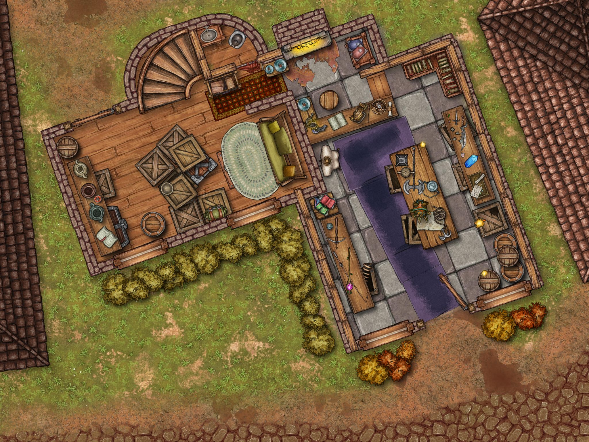 The Twilight Palace Downstairs | Inkarnate - Create Fantasy Maps Online