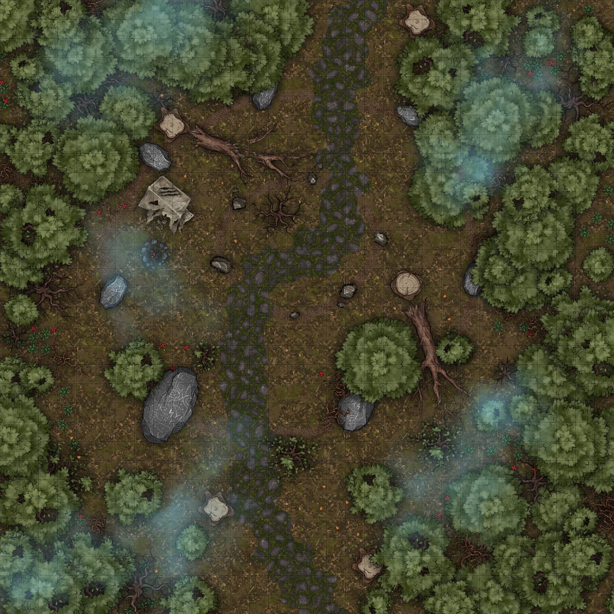 Forest Encounter Map 2 | Inkarnate - Create Fantasy Maps Online