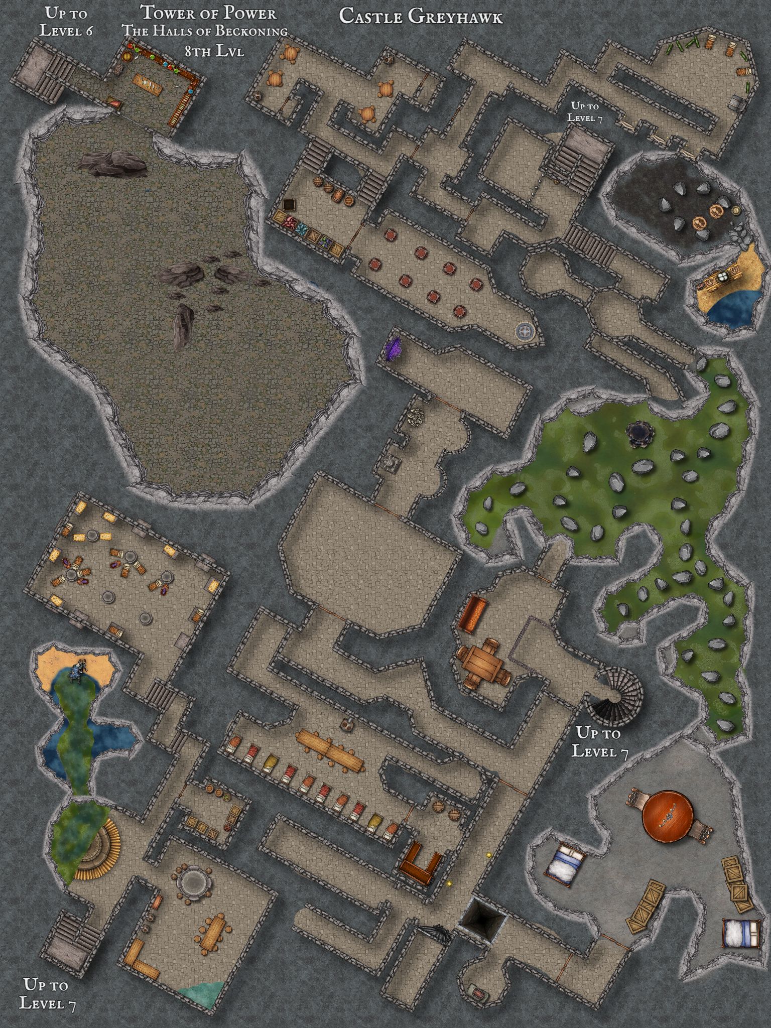 Tower of Power 8th Level- the Halls of Beckoning, Castle Greyhawk ...