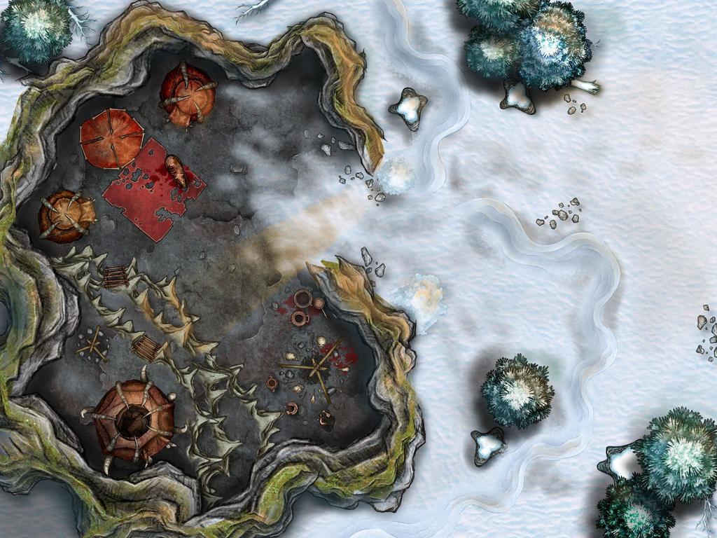 Ice Cavern Expedition | Inkarnate - Create Fantasy Maps Online