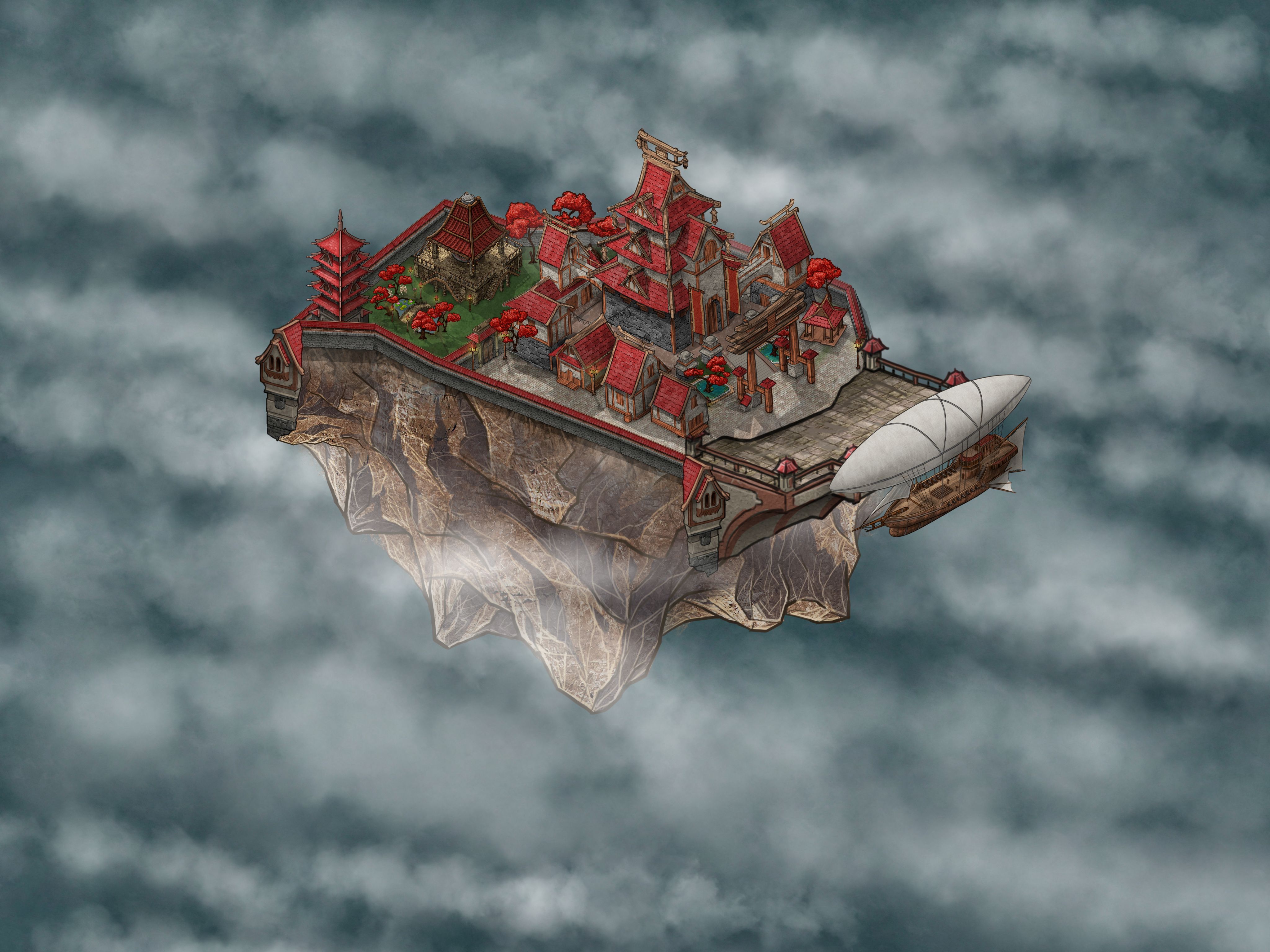 Sky manor | Inkarnate - Create Fantasy Maps Online