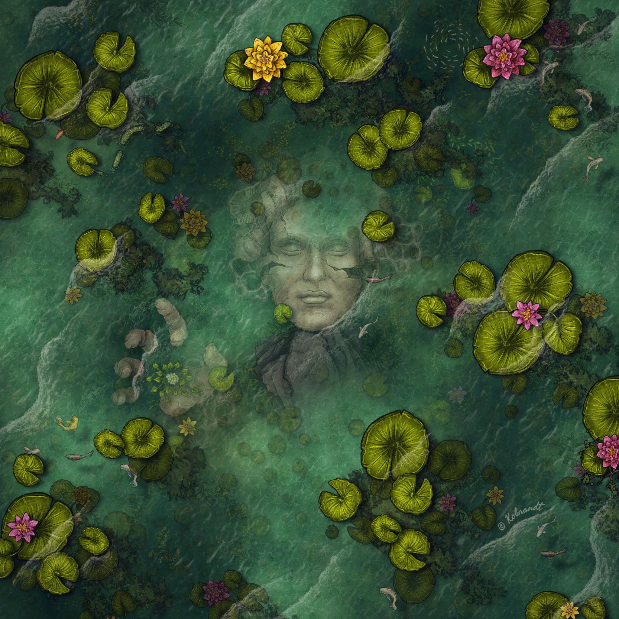 Underwater Statue | Inkarnate - Create Fantasy Maps Online