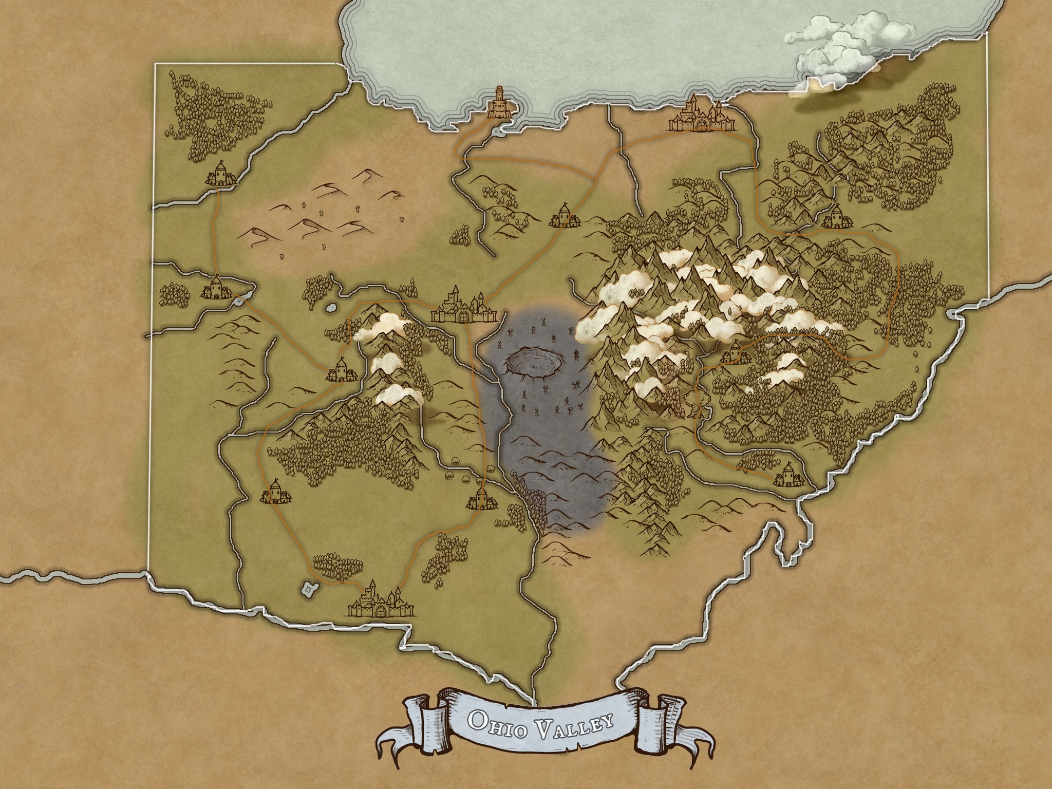 Ohio Valley | Inkarnate - Create Fantasy Maps Online
