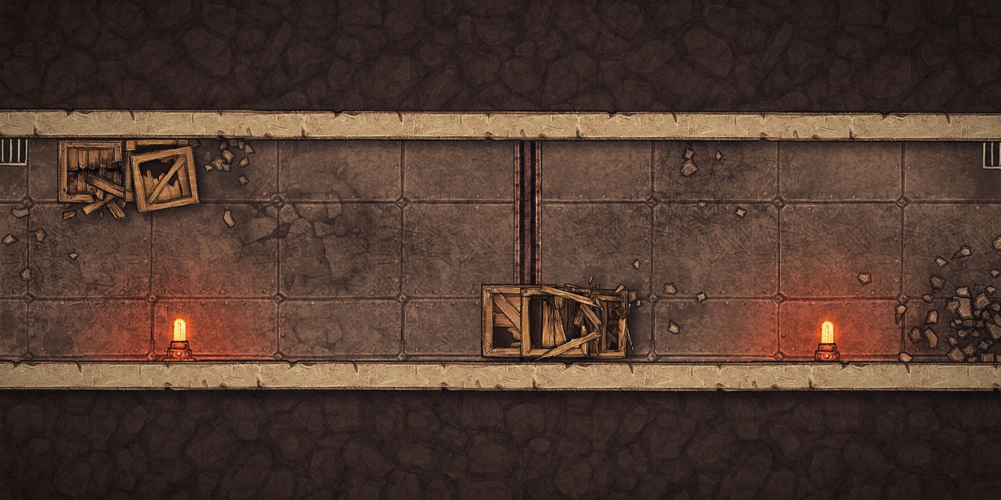 Bunker - Corridor 1 | Inkarnate - Create Fantasy Maps Online