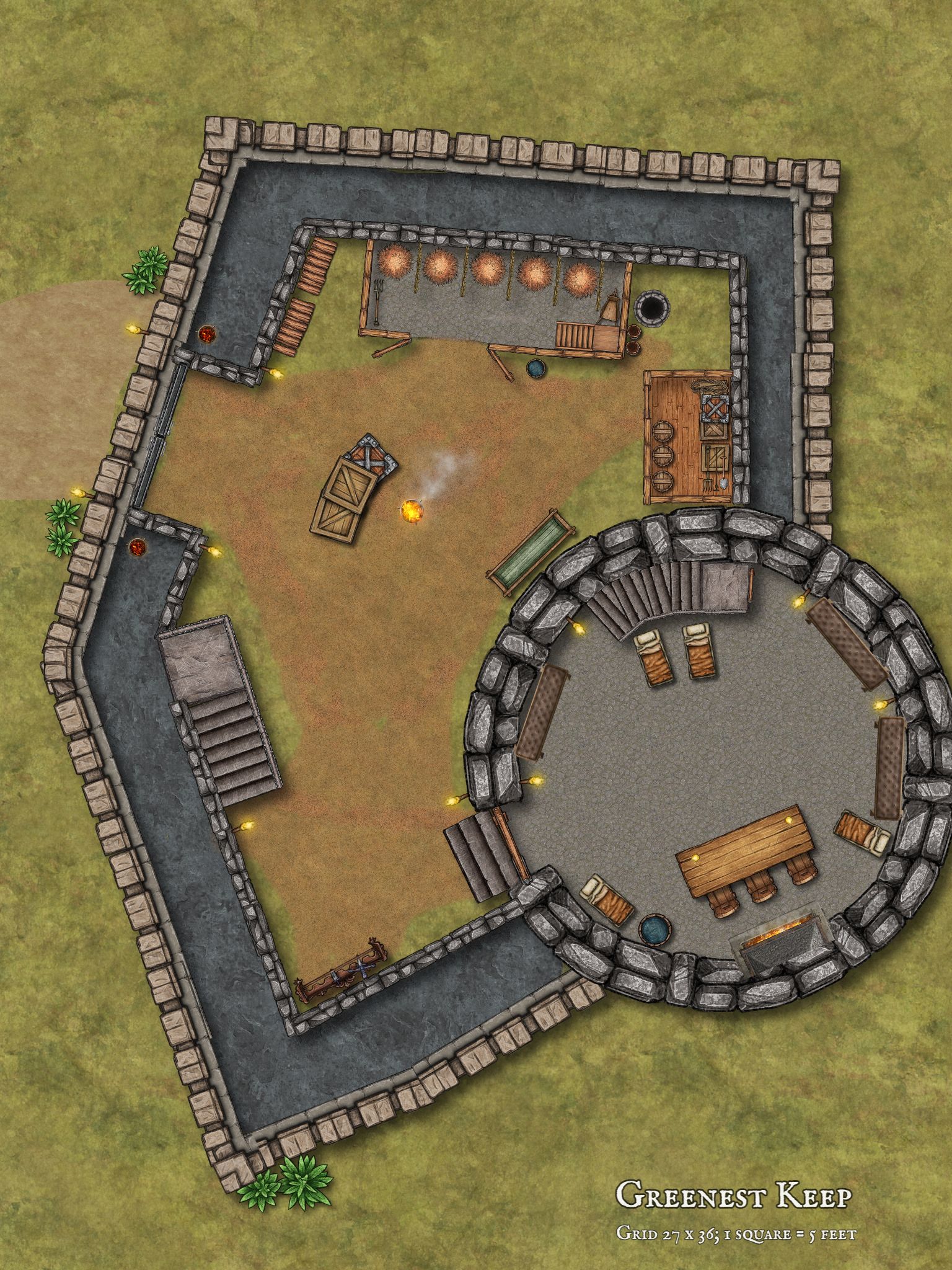 Greenest Keep | Inkarnate - Create Fantasy Maps Online