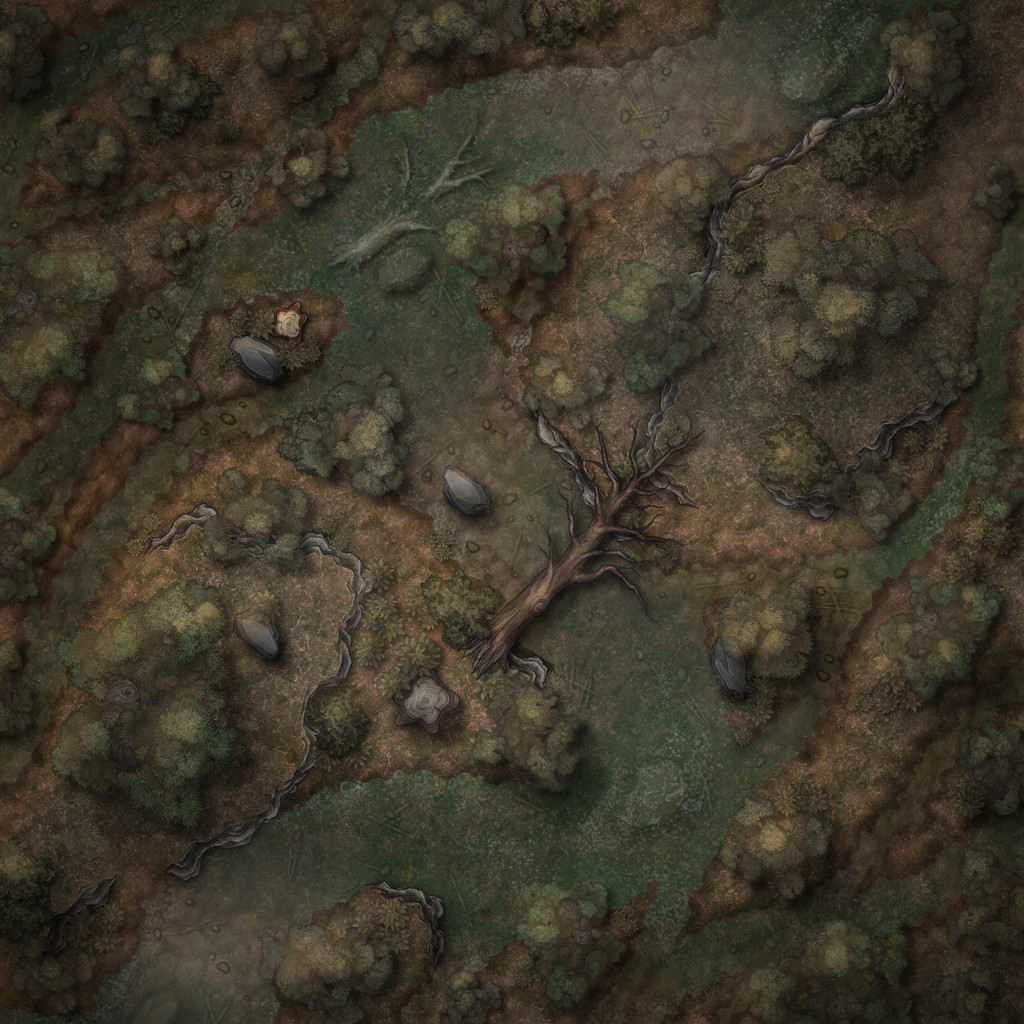 Swamp - Combat Encounter | Inkarnate - Create Fantasy Maps Online