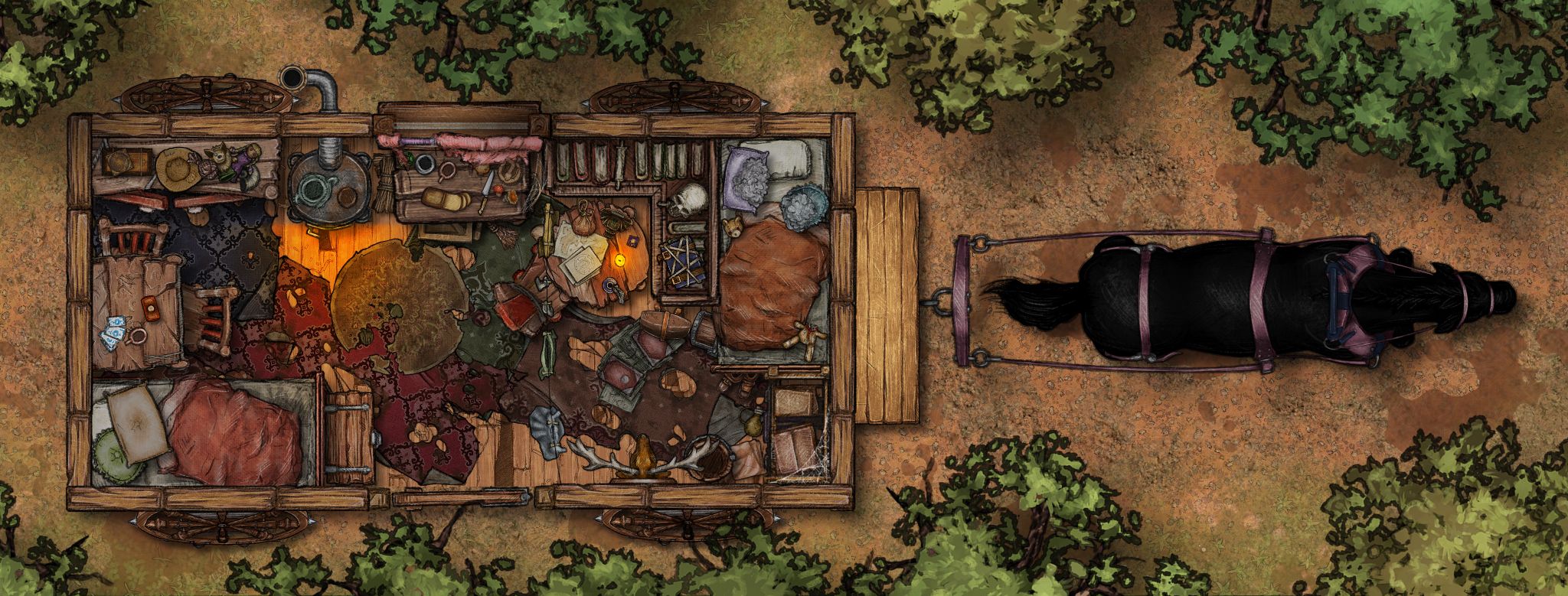 Gypsy caravan | Inkarnate - Create Fantasy Maps Online