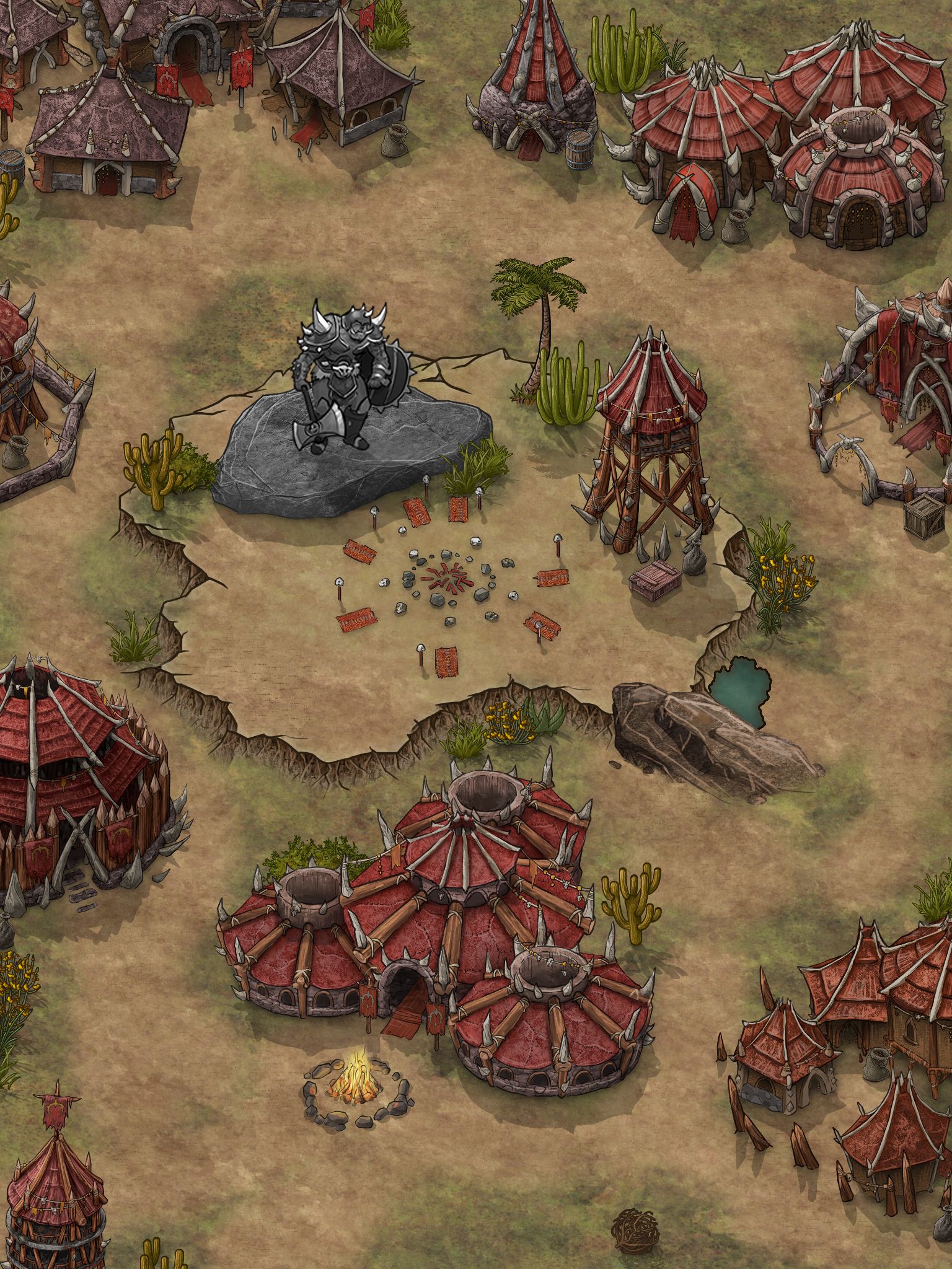 Maptober - #24 Orc Rock | Inkarnate - Create Fantasy Maps Online