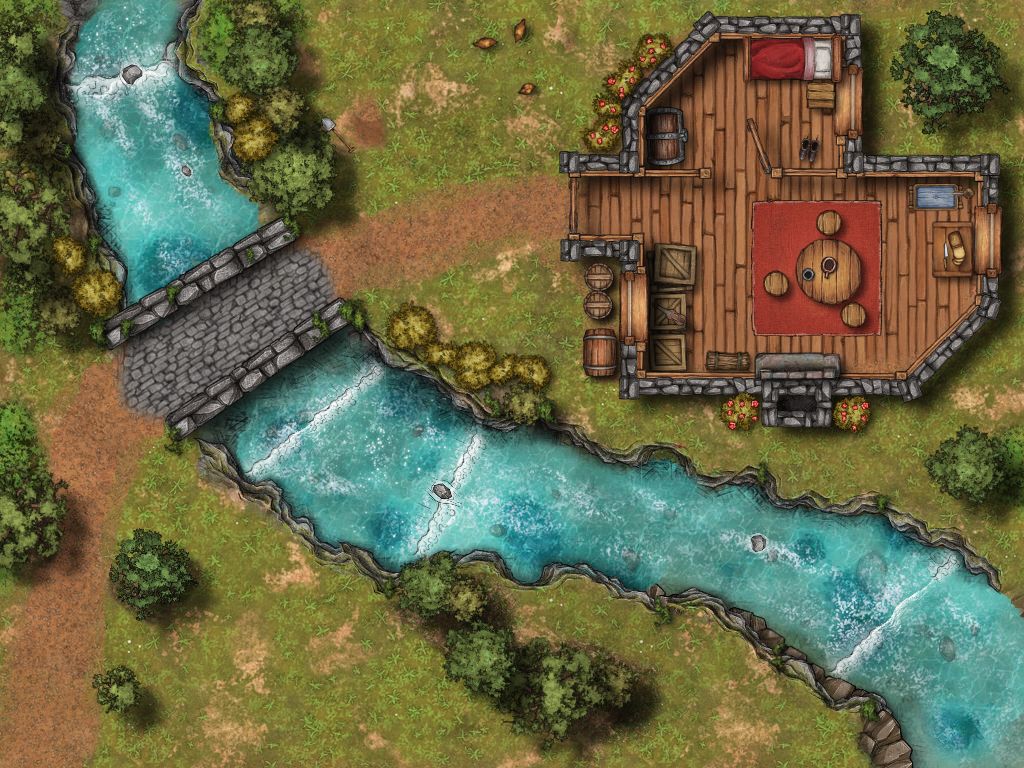 Riverside home | Inkarnate - Create Fantasy Maps Online