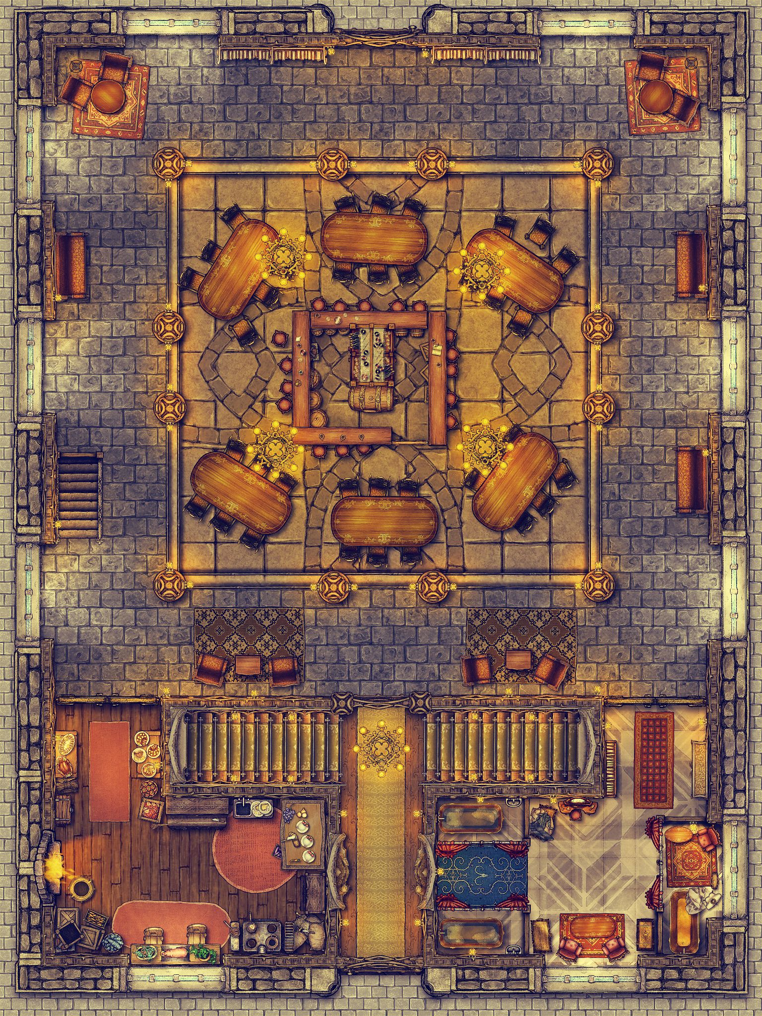 Upper City Bar lvl 1 | Inkarnate - Create Fantasy Maps Online