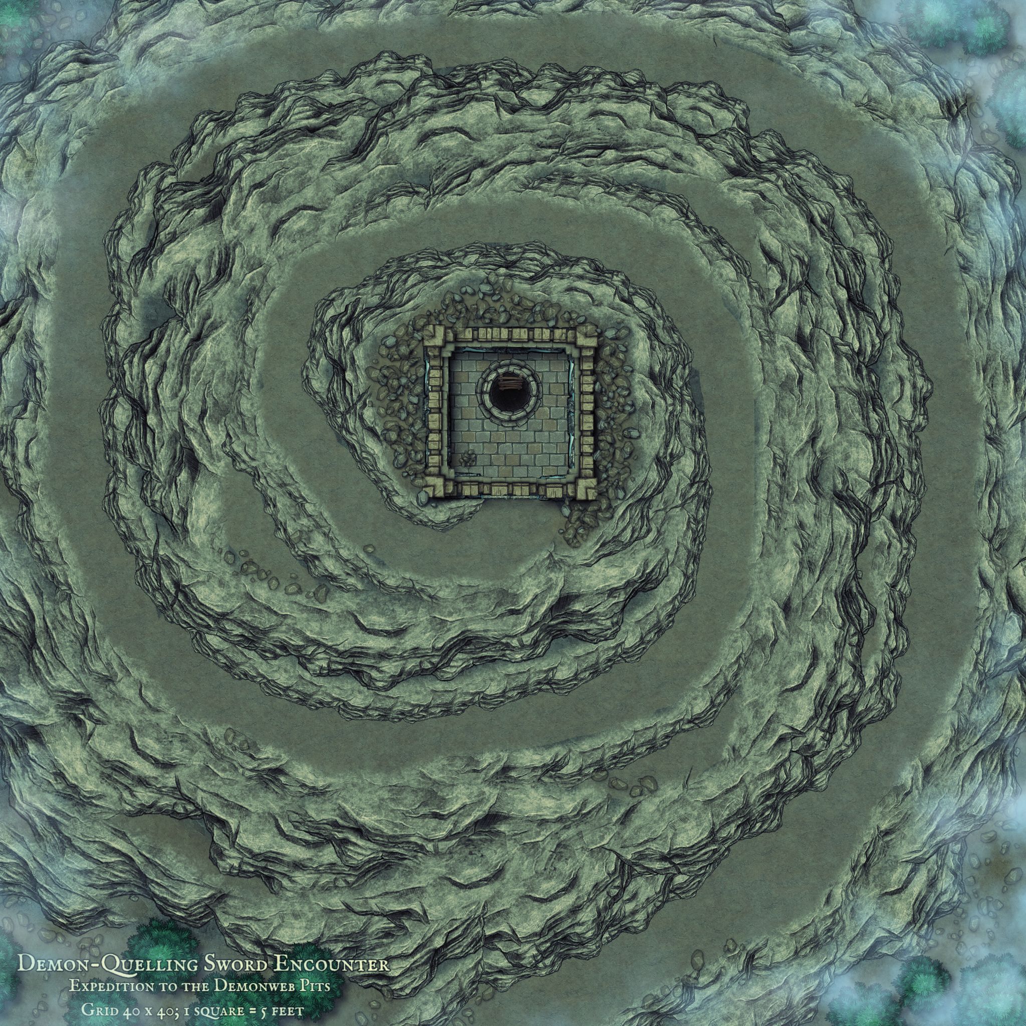 Demon Quelling Sword Encounter Map | Inkarnate - Create Fantasy Maps Online