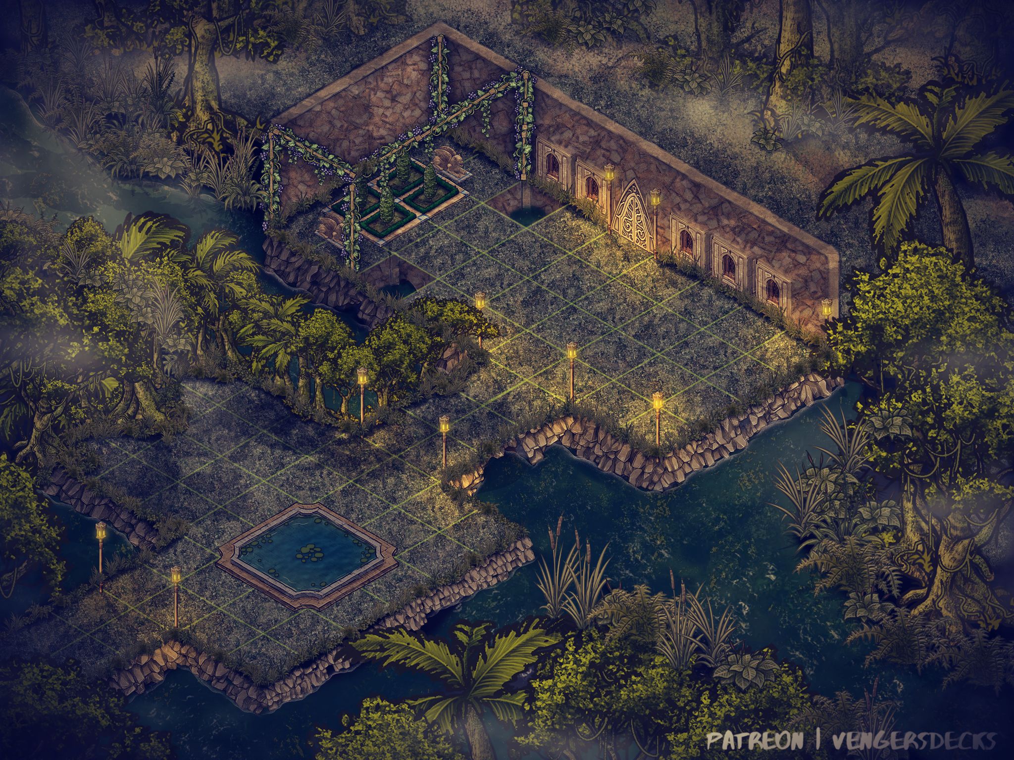 Jungle Hacienda Gateway | Inkarnate - Create Fantasy Maps Online