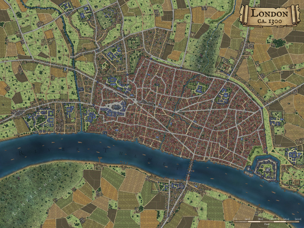 London Ca 1300 | Inkarnate - Create Fantasy Maps Online