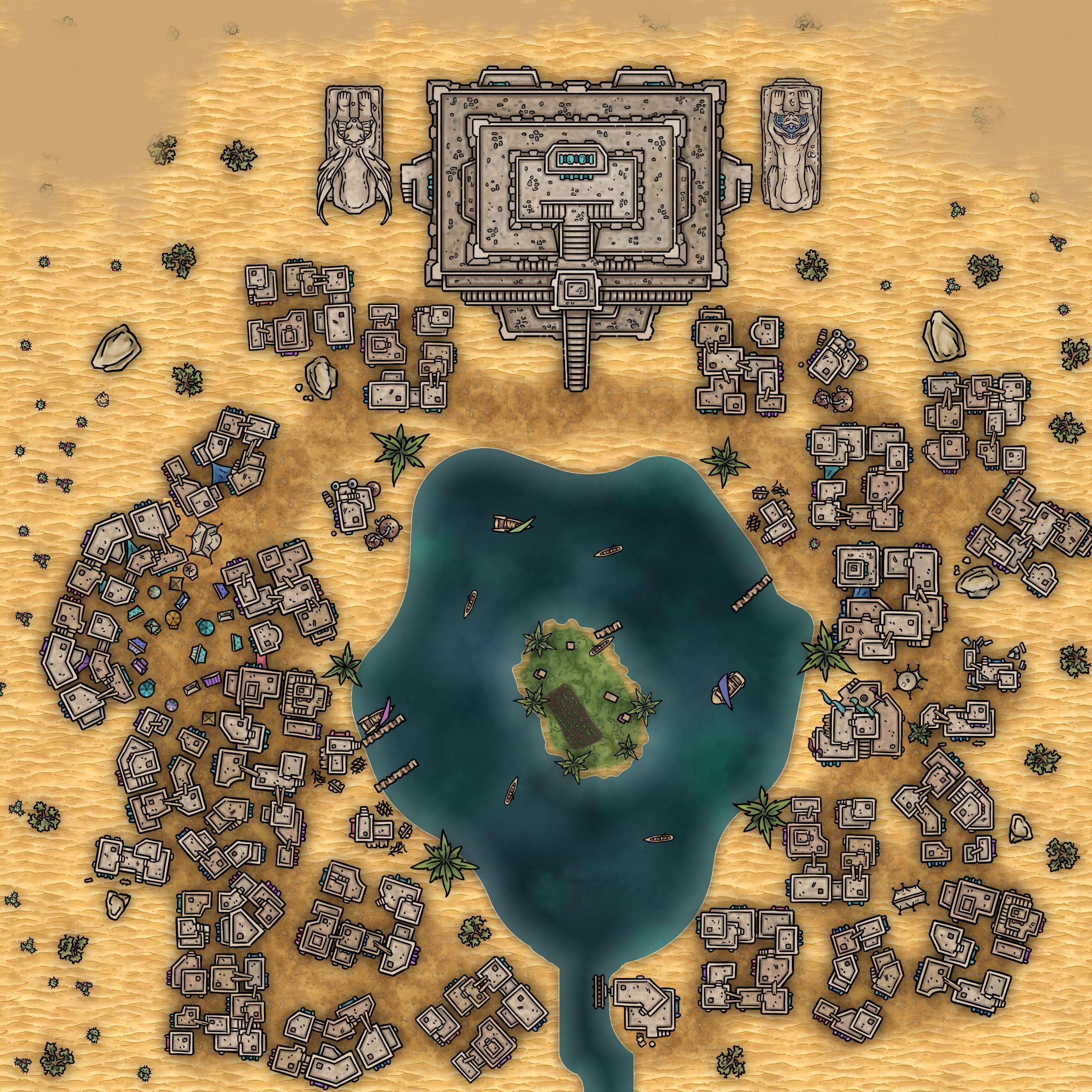 Veneria- Oasis | Inkarnate - Create Fantasy Maps Online