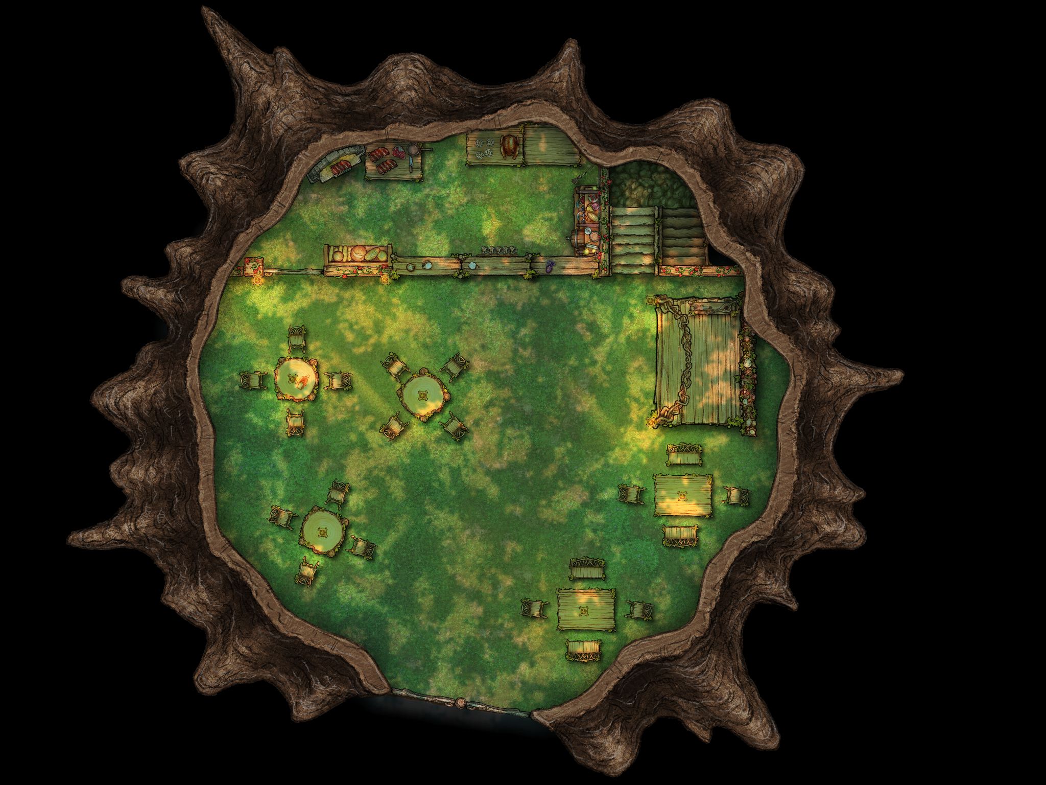 Tree Tavern - 1st Floor | Inkarnate - Create Fantasy Maps Online