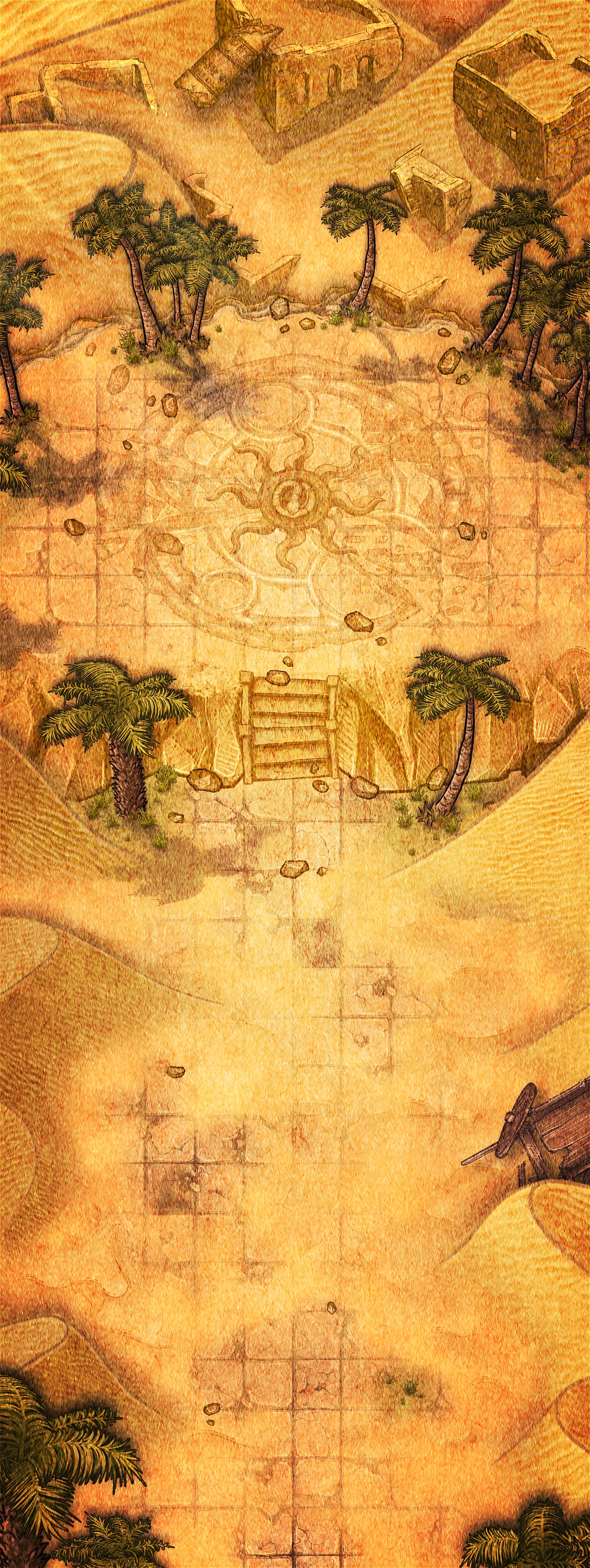 The Desert Road | Inkarnate - Create Fantasy Maps Online