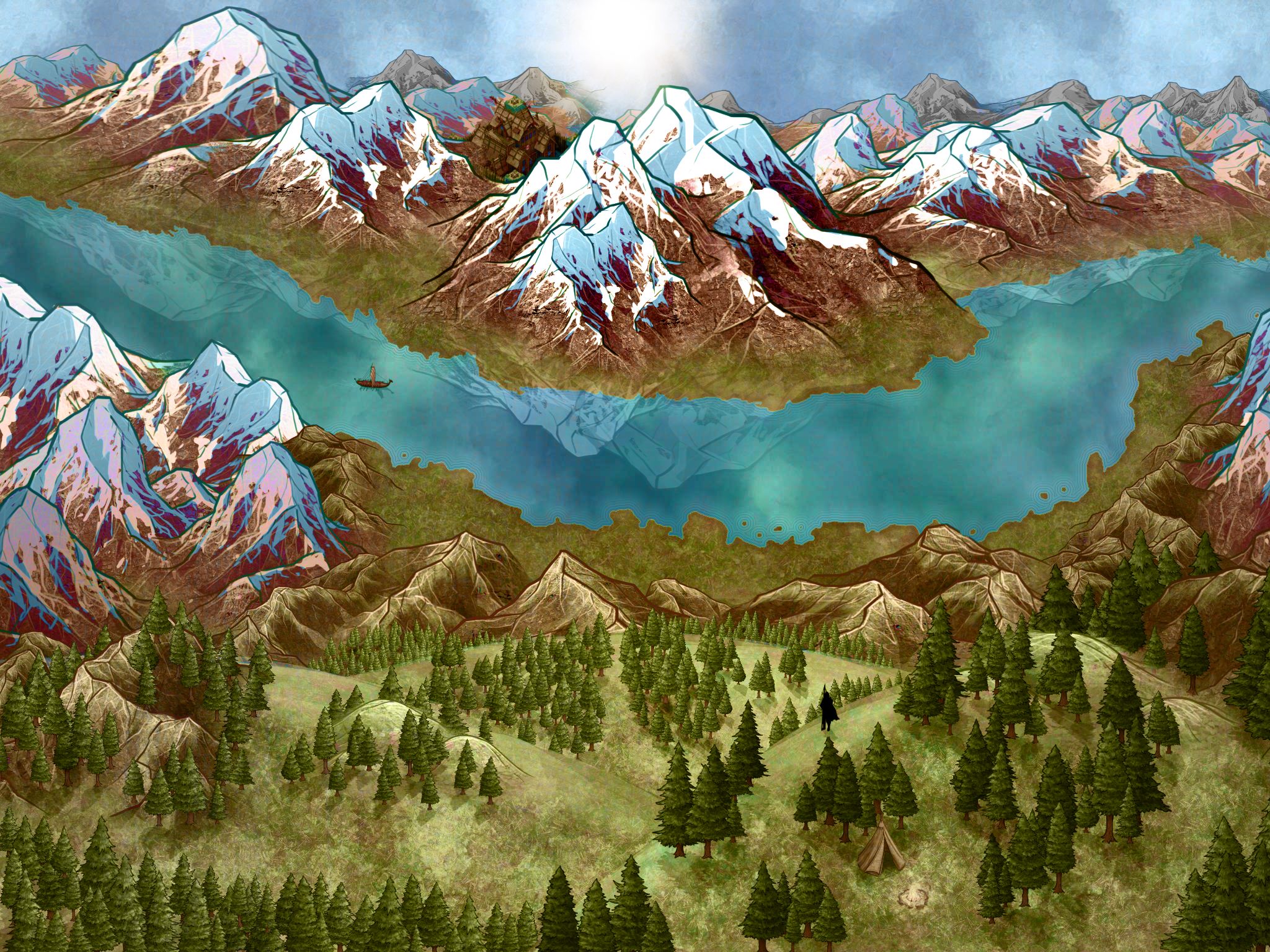 Journey Across the Fjord (Summer) | Inkarnate - Create Fantasy Maps Online