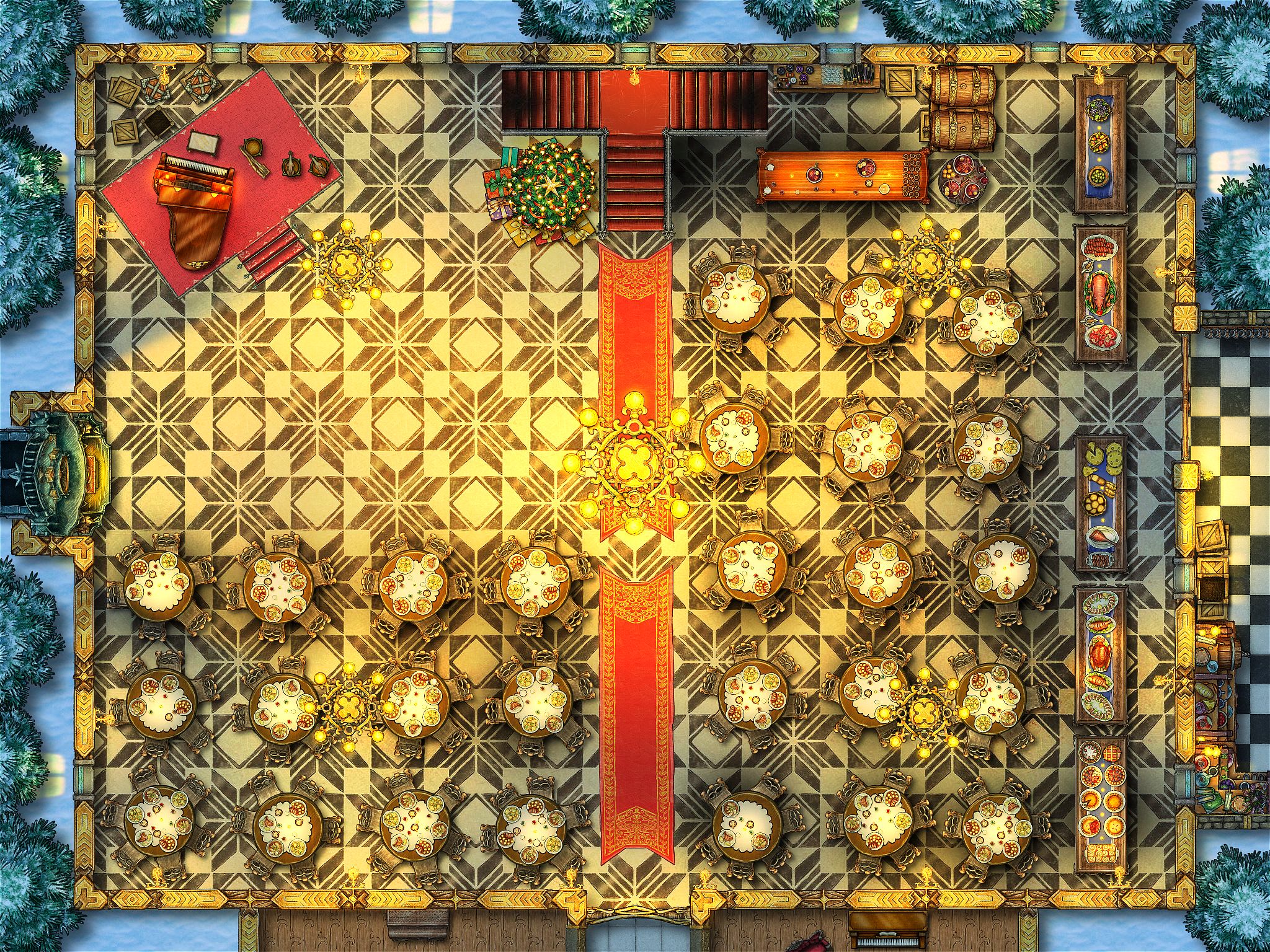 The Mansion - Ballroom | Inkarnate - Create Fantasy Maps Online