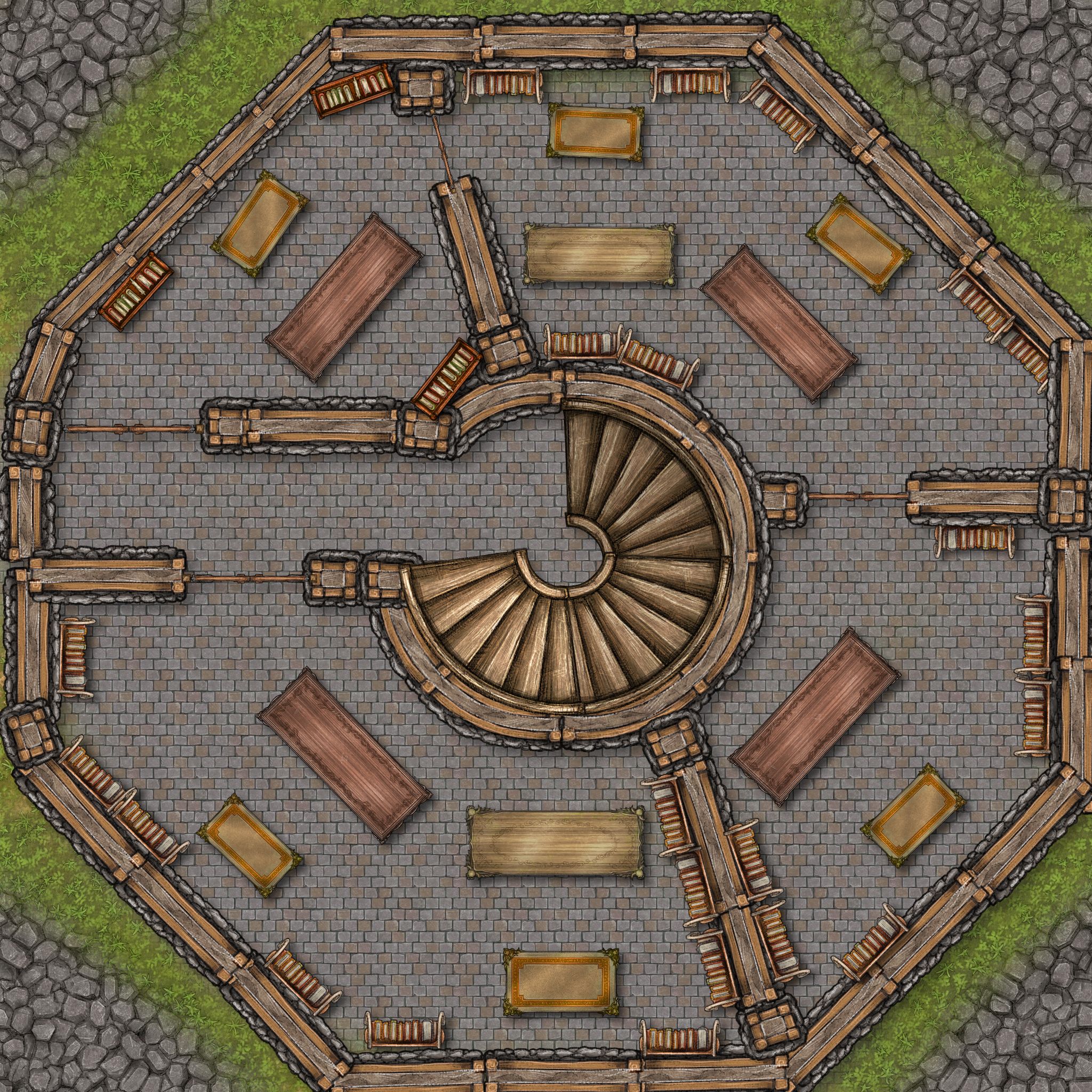 University Tower F2 Lv2 | Inkarnate - Create Fantasy Maps Online