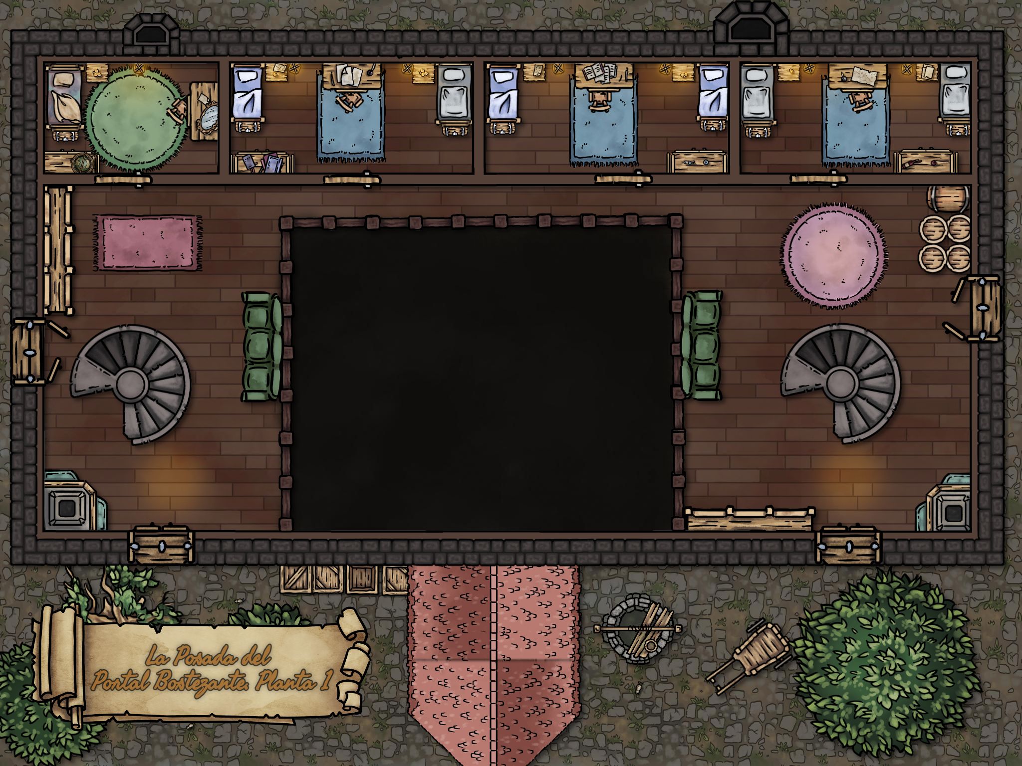 La Posada del Portal Bostezante Primera Planta | Inkarnate - Create ...