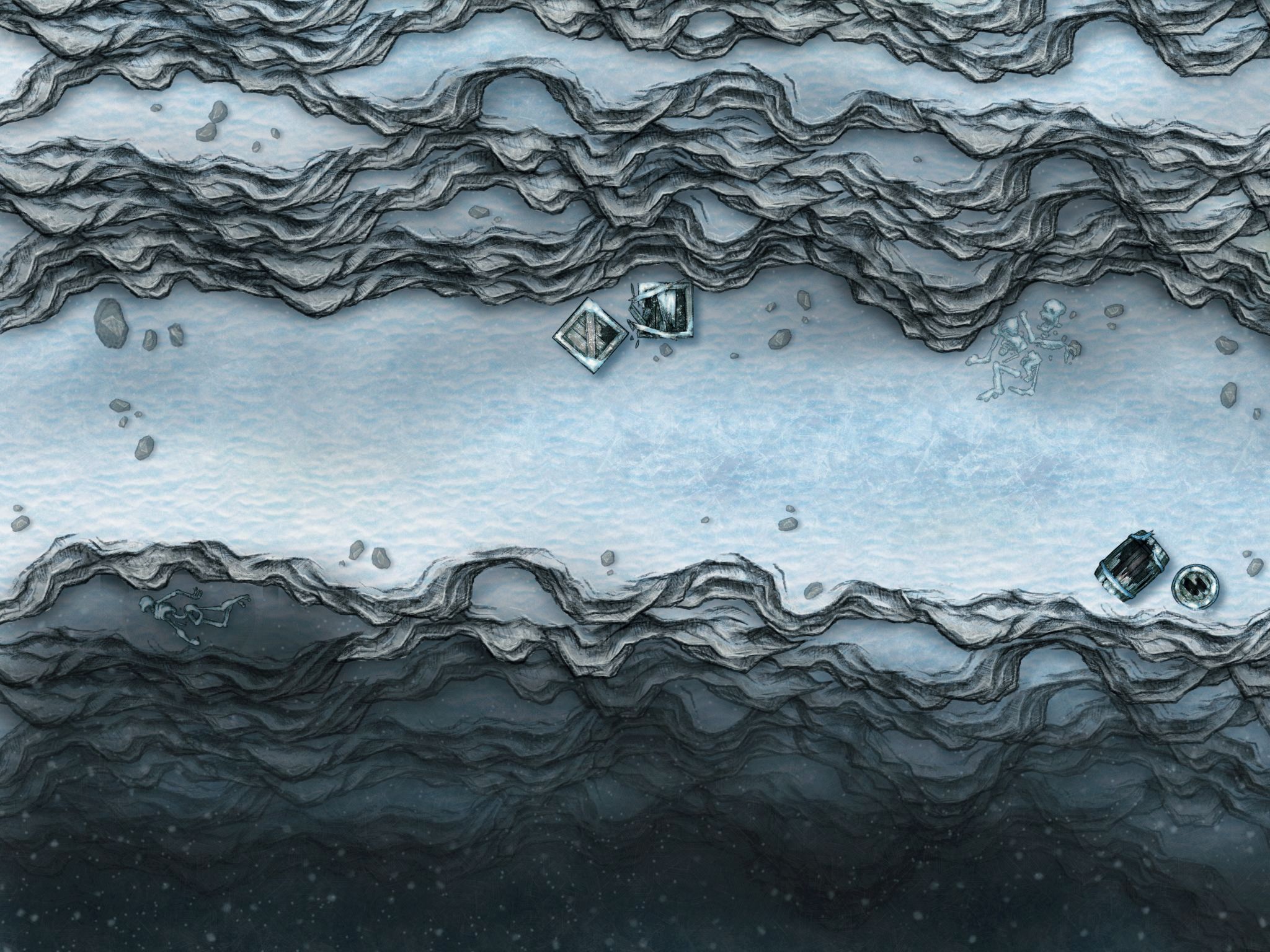 Icy Cavern Cliff | Inkarnate - Create Fantasy Maps Online