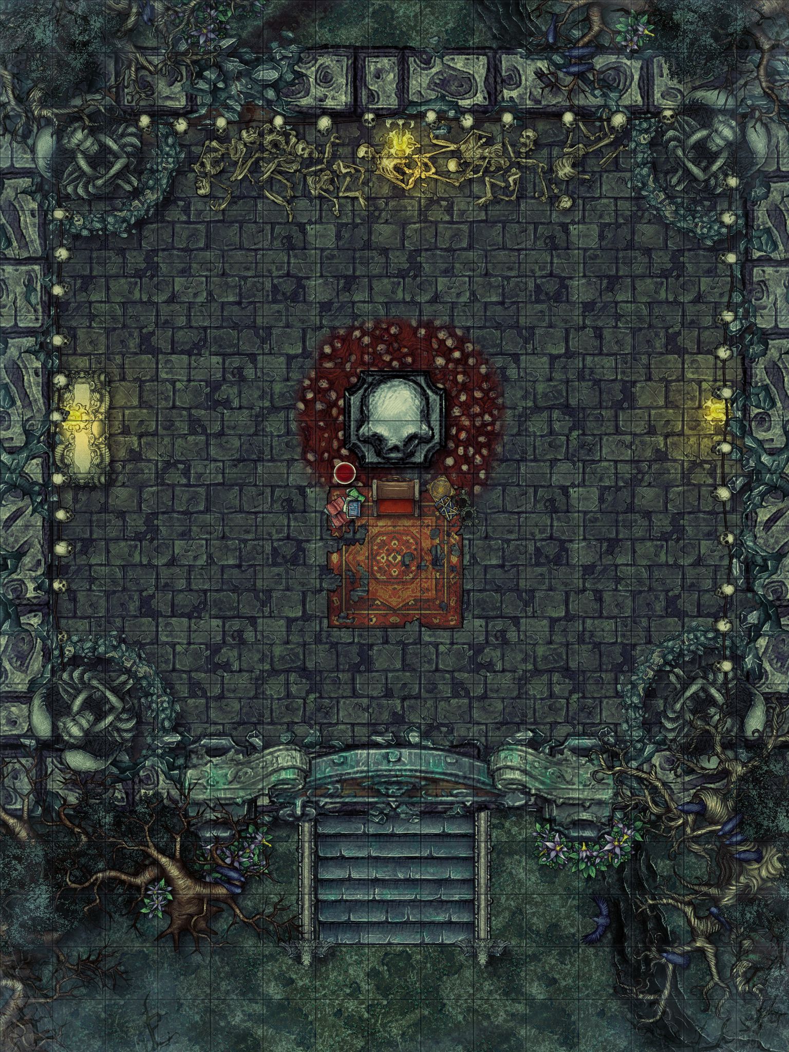 Undead Shrine - Temple of Death | Inkarnate - Create Fantasy Maps Online