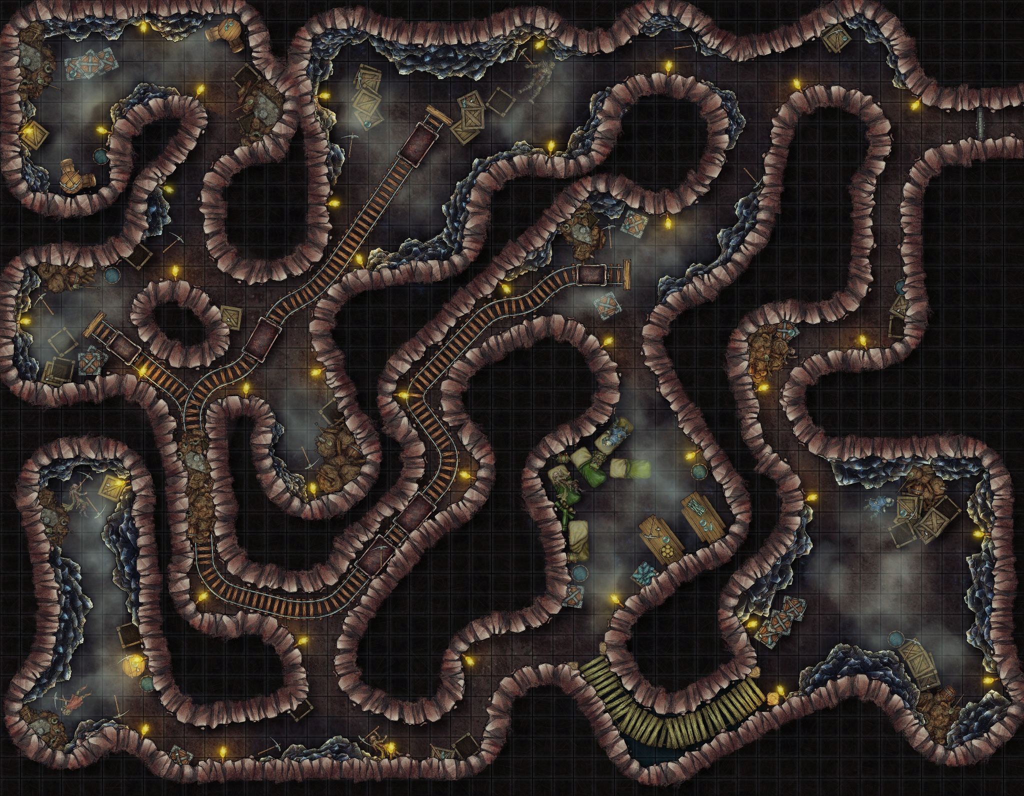 Black mine - upper levels | Inkarnate - Create Fantasy Maps Online