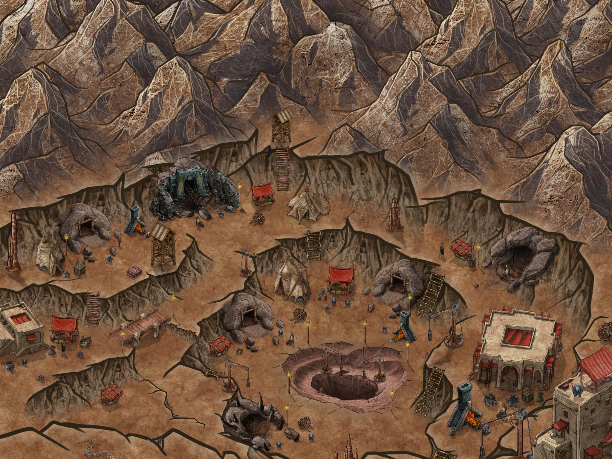 Dwarvin Mines | Inkarnate - Create Fantasy Maps Online