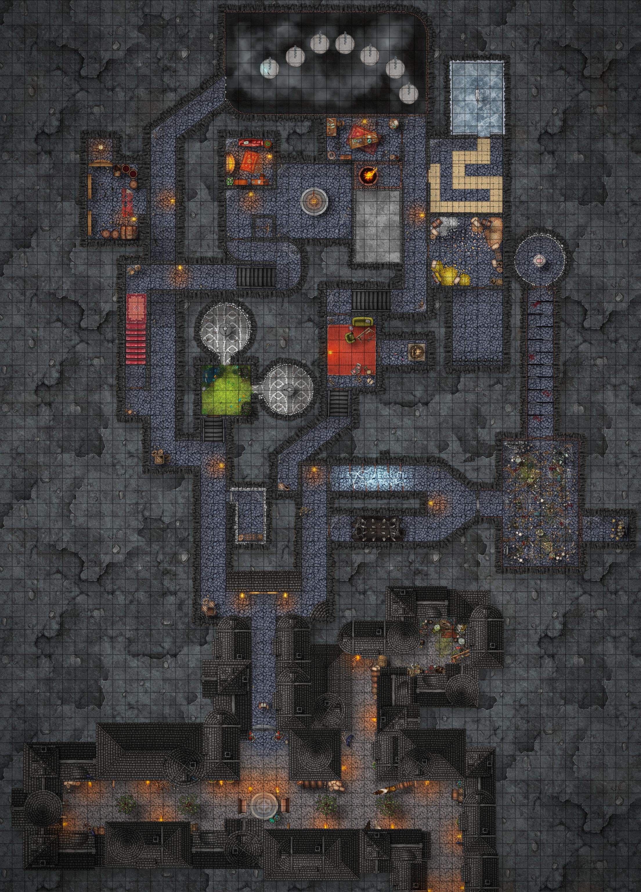 Blue AlleyV2 by Enyo | Inkarnate - Create Fantasy Maps Online