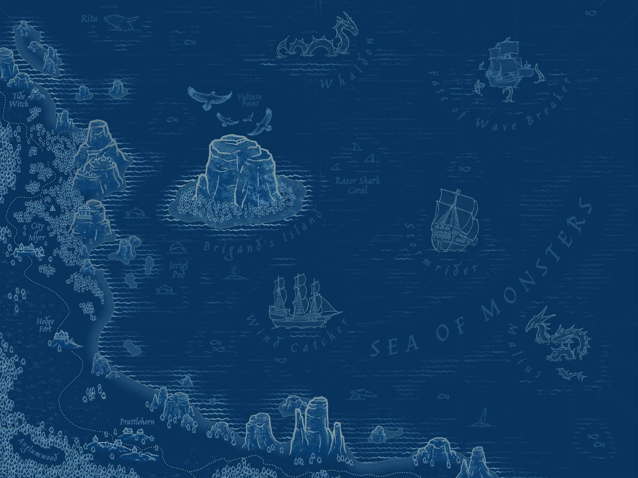 Sea of Monsters | Inkarnate - Create Fantasy Maps Online
