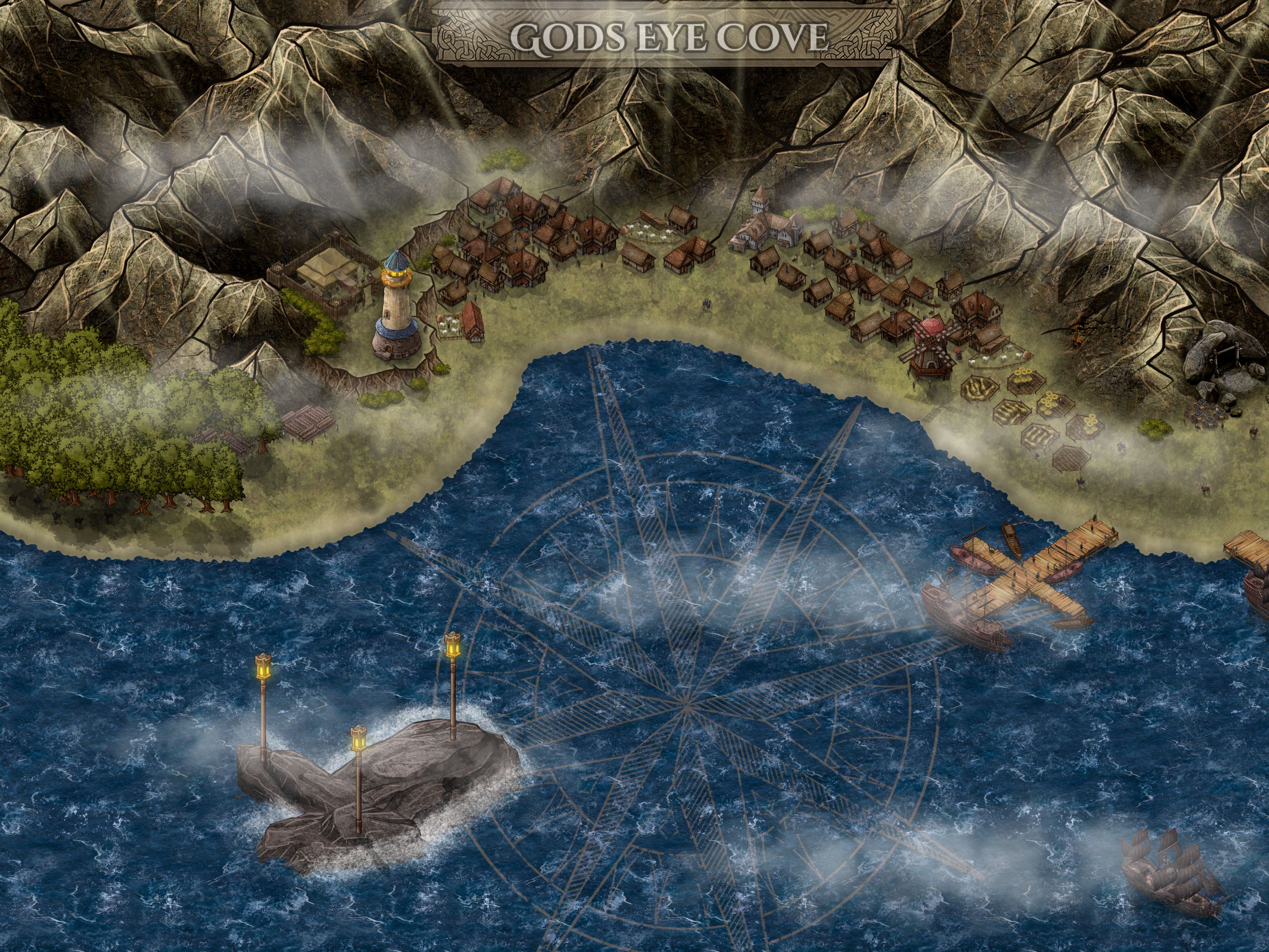 Gods Eye Cove | Inkarnate - Create Fantasy Maps Online