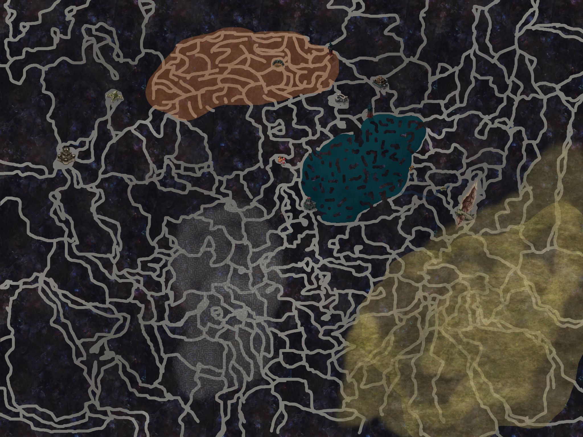 Underdark Travel Map | Inkarnate - Create Fantasy Maps Online