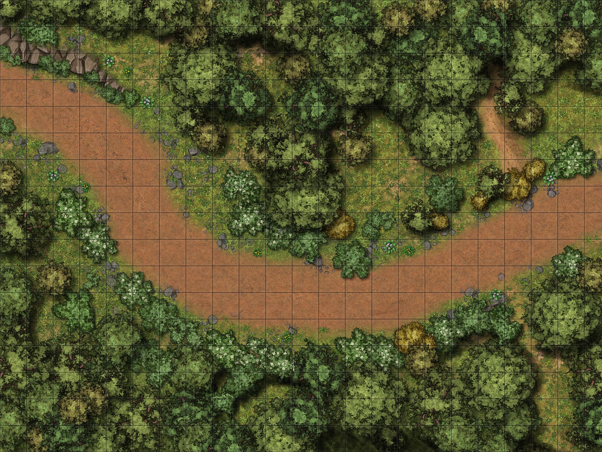 Ambush on the Road | Inkarnate - Create Fantasy Maps Online