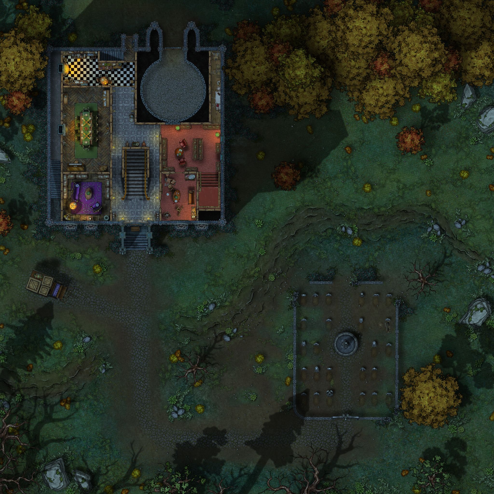 The House on Gryphon Hill F1 | Inkarnate - Create Fantasy Maps Online