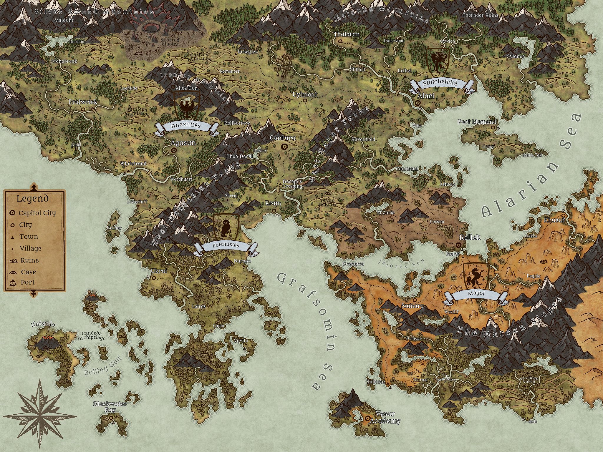 Enoménos Vorrás | Inkarnate - Create Fantasy Maps Online