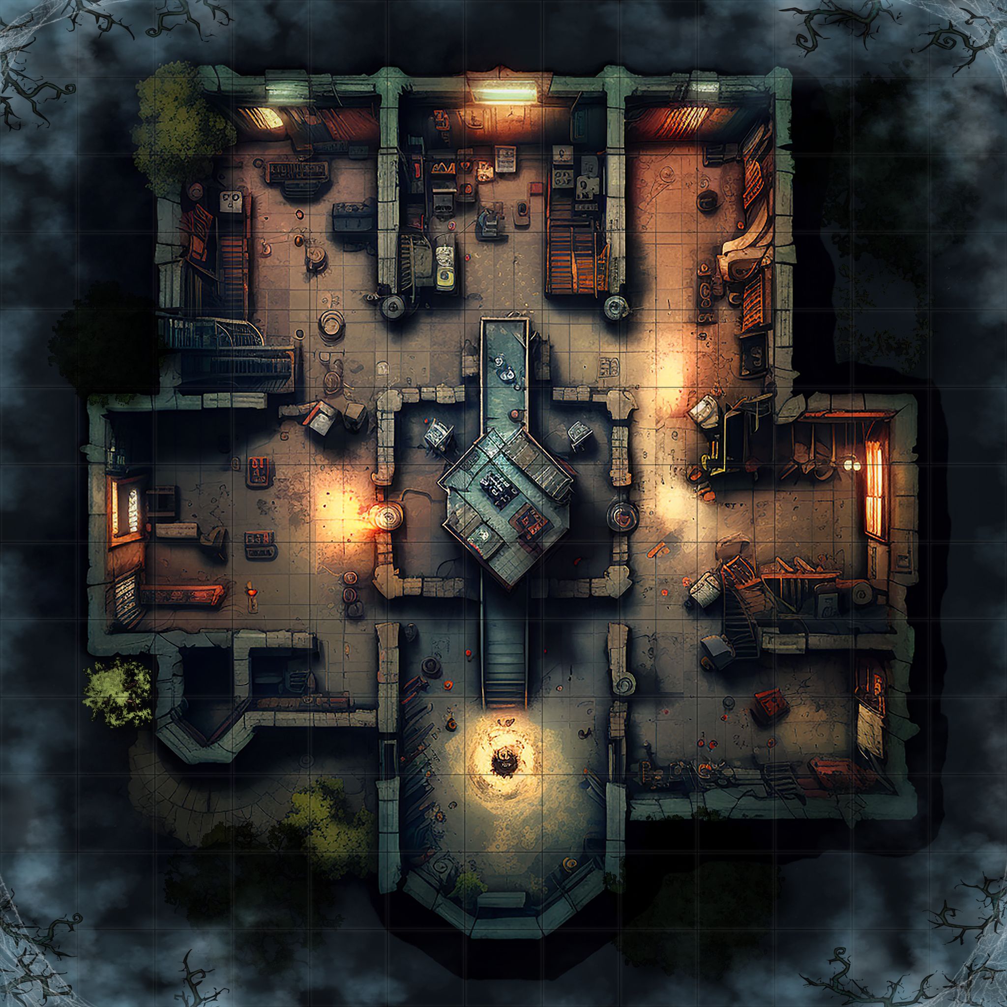 RPG Map Horror Punk | Inkarnate - Create Fantasy Maps Online