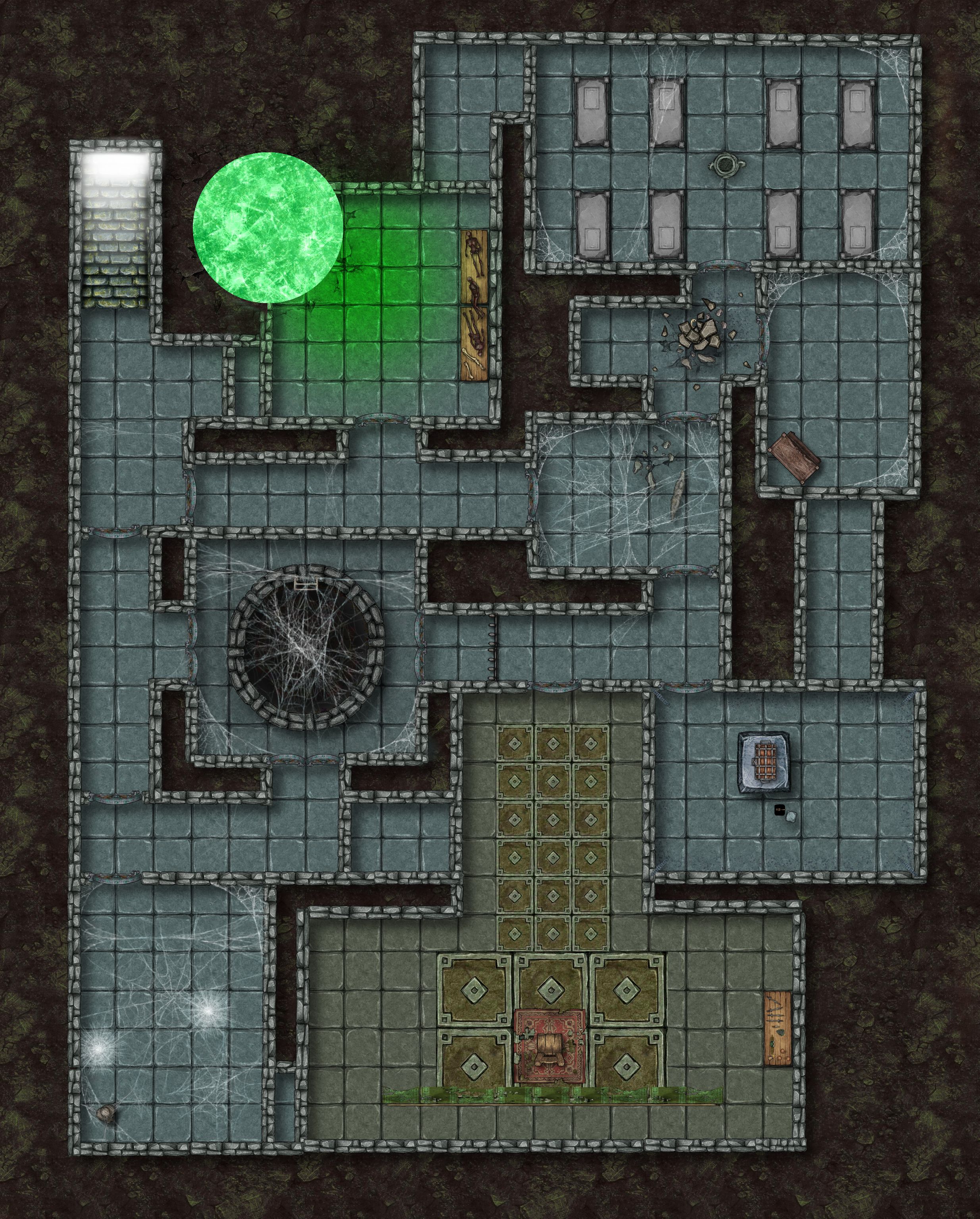The Emerald Spire - Level 2: The Cellars | Inkarnate - Create Fantasy ...