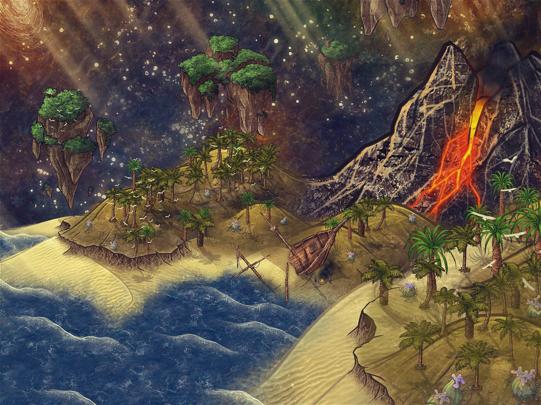 Space Hawaii | Inkarnate - Create Fantasy Maps Online