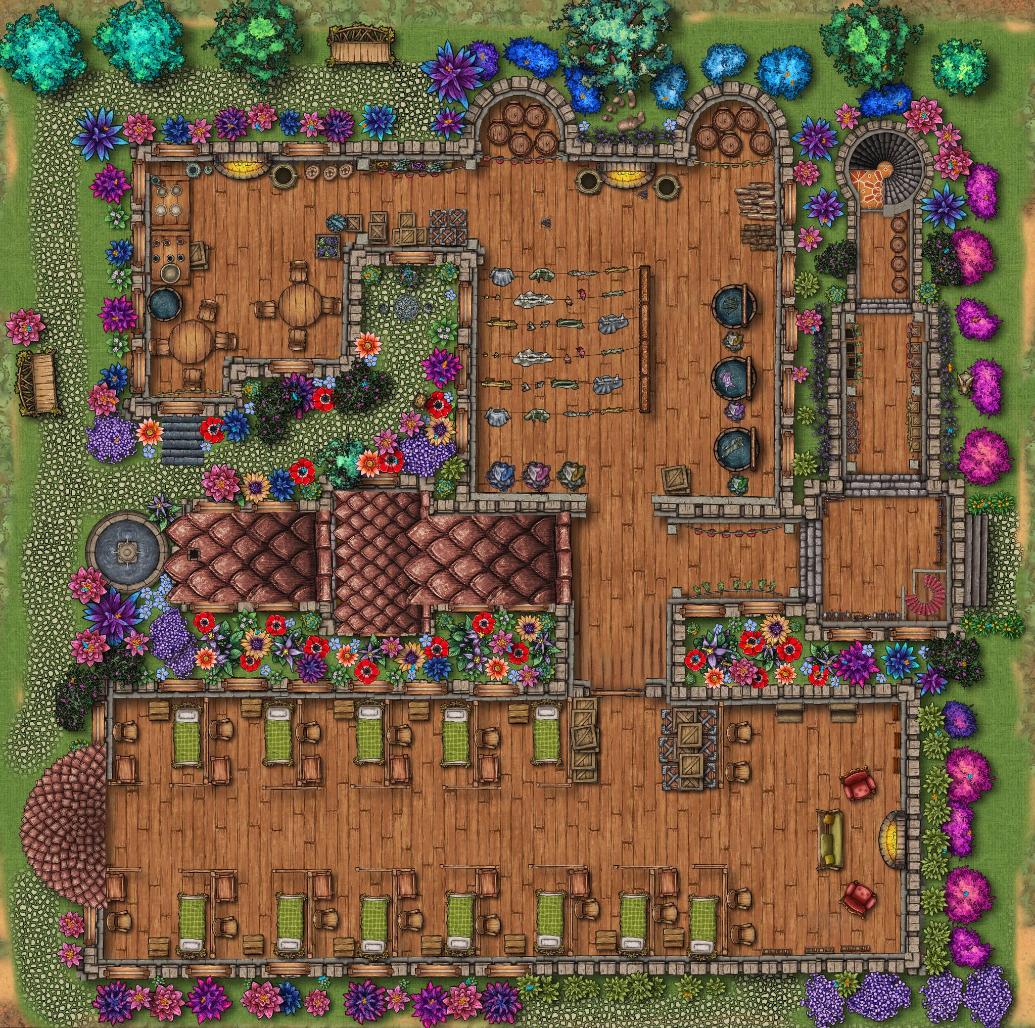 CASTLE THIRD FLOOR | Inkarnate - Create Fantasy Maps Online