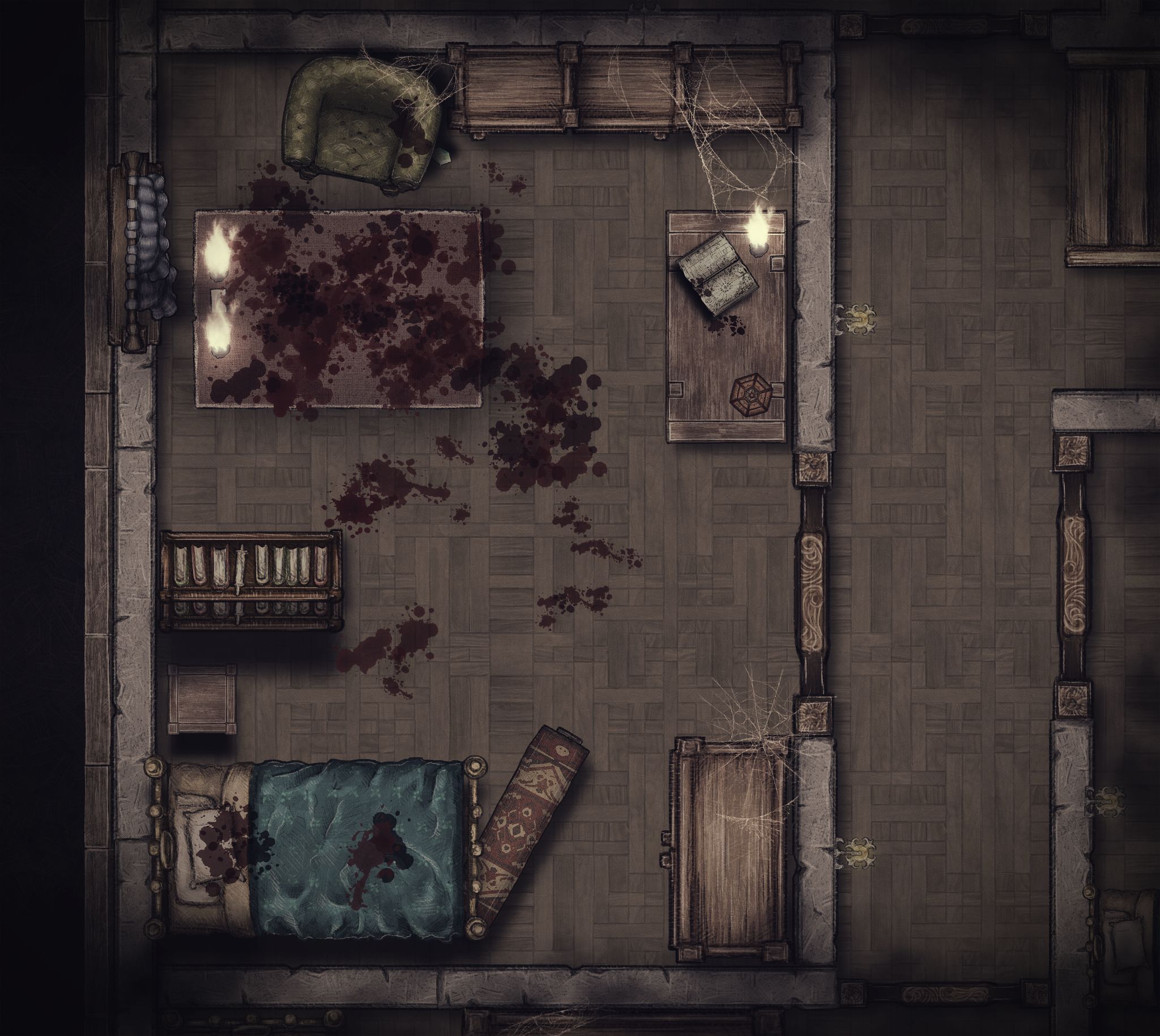 Call of Cthulhu, The Dead Boarder - The Creature rises battle map ...