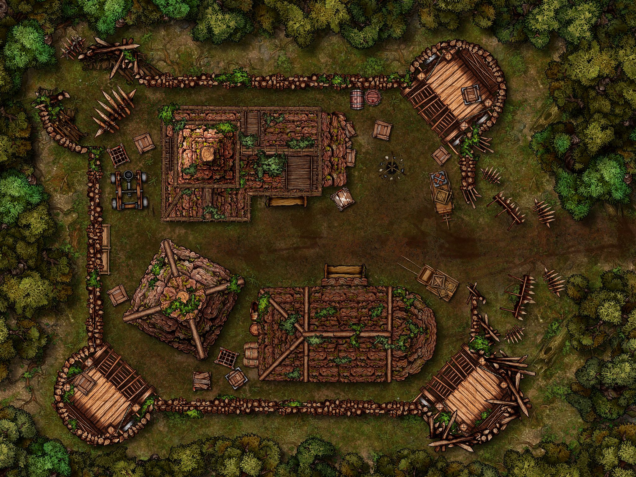 Forest Hideout | Inkarnate - Create Fantasy Maps Online
